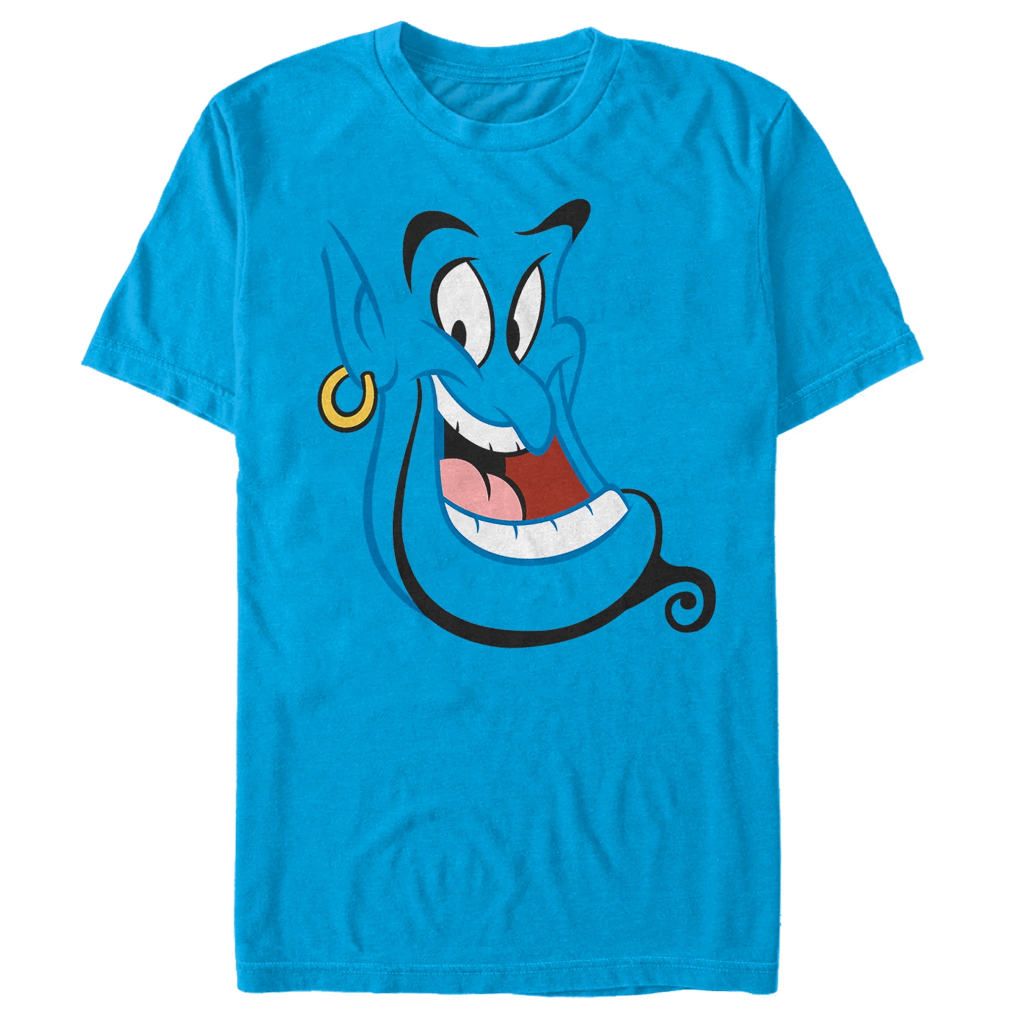 Men's Aladdin Here's Genie Graphic Tee Turquoise Large - Walmart.com