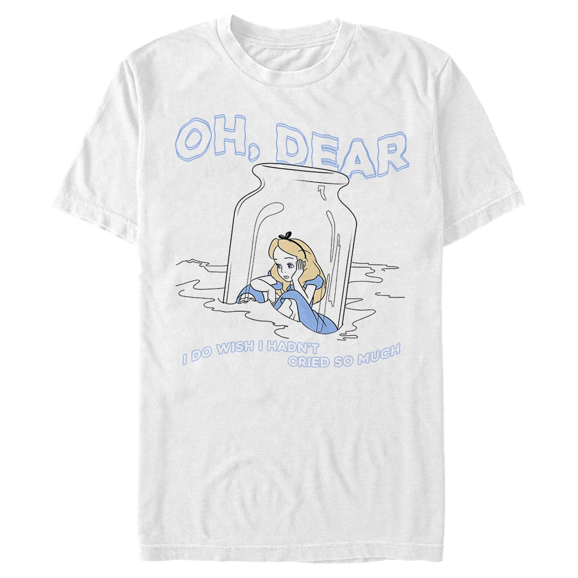 Men's Alice in Wonderland Alice Oh, Dear Cried So Much Graphic Tee ...