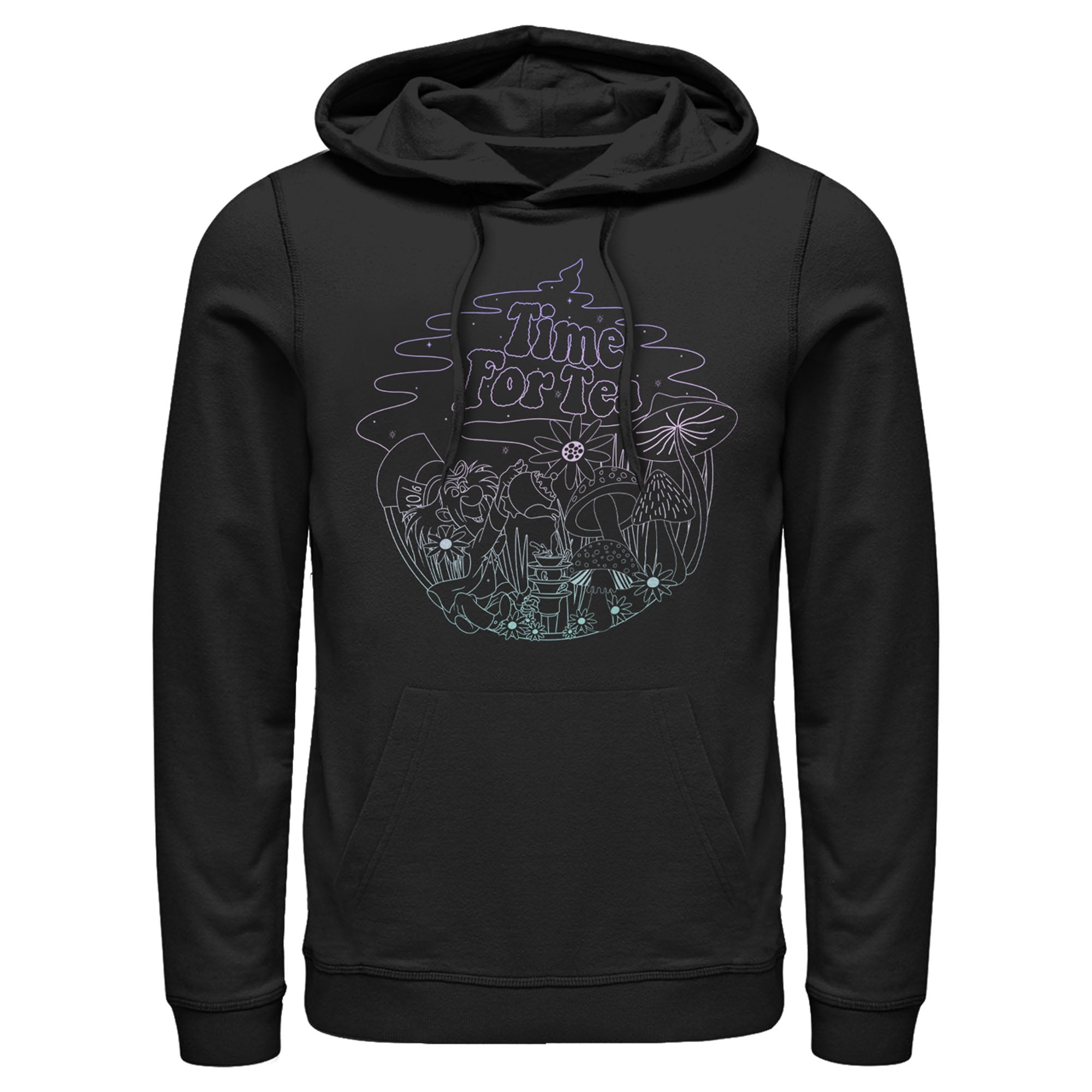 Men's Alice in Wonderland Mad Hatter Time for Tea Outline Pull Over ...