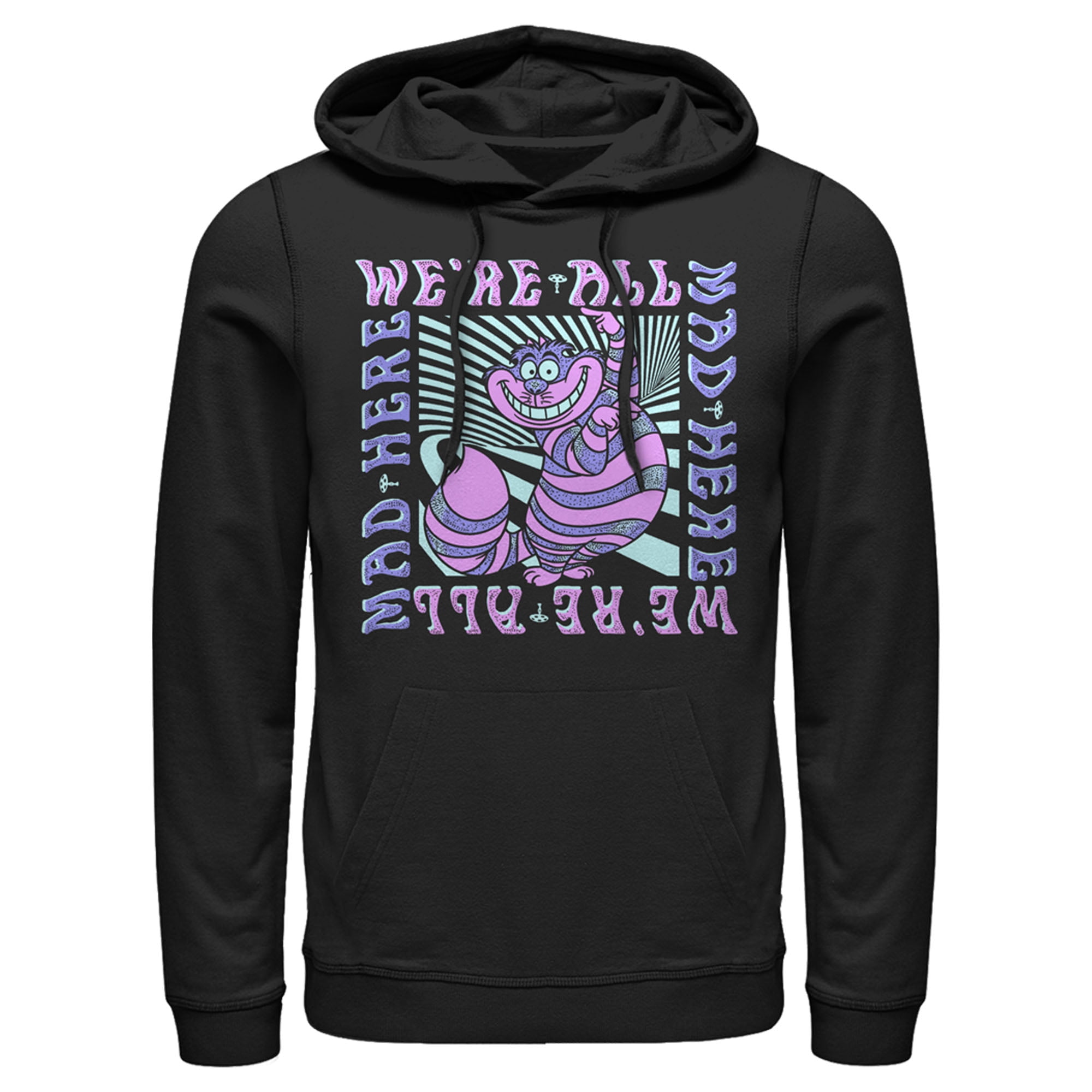 Men's Alice in Wonderland We're All Mad Here, Cheshire Cat Pull Over ...