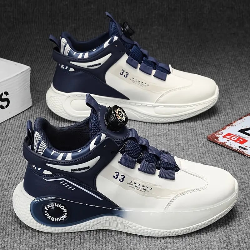 Men's All-Season High-Top Sneakers with Rotating Buckle Closure ...