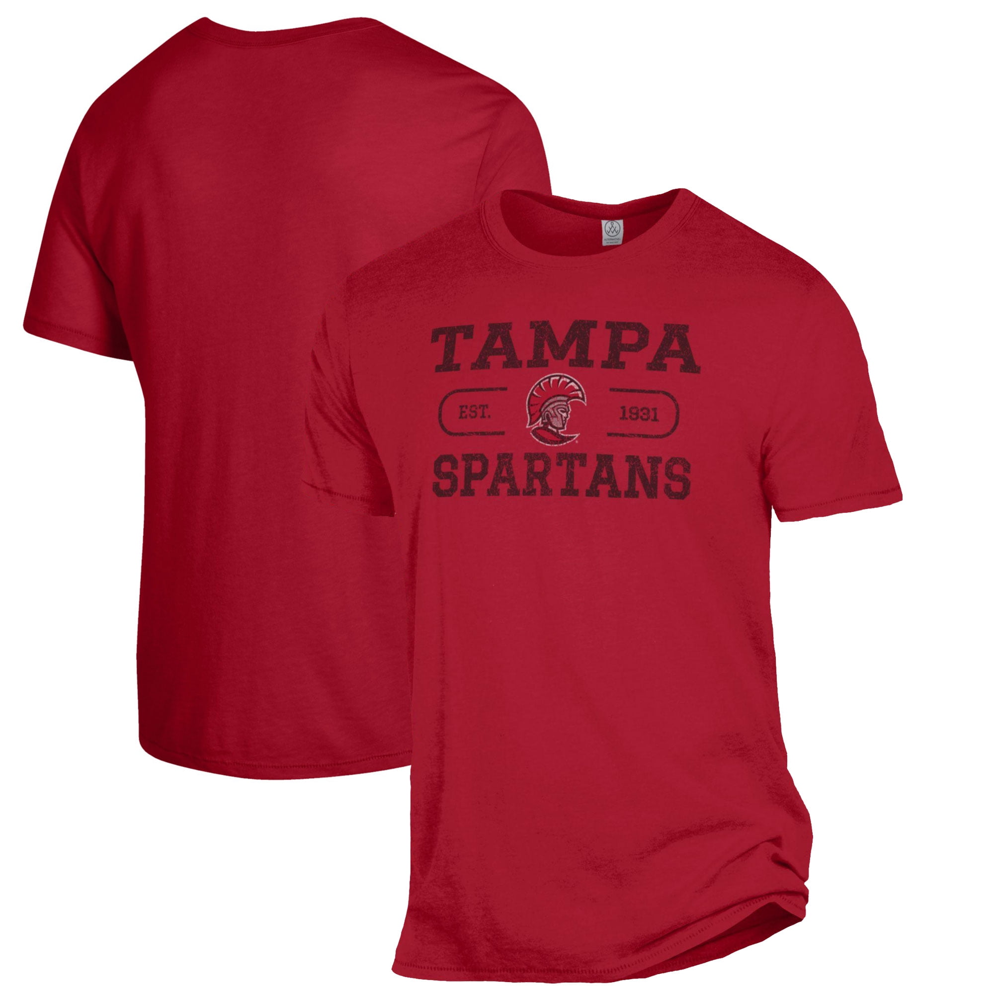Men's Alternative Apparel Heathered Red University of Tampa Spartans The Keeper T-Shirt ...