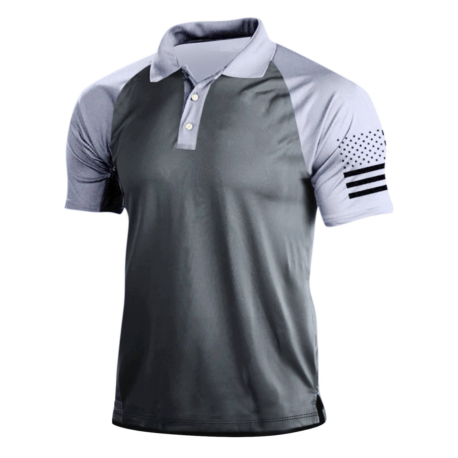 Men's America Flag Printing Short Sleeve T-Shirts Camouflage Three ...