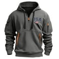 Men's American Flag Hoodies for Men Graphic Sweatshirt, Patriotic Zip ...
