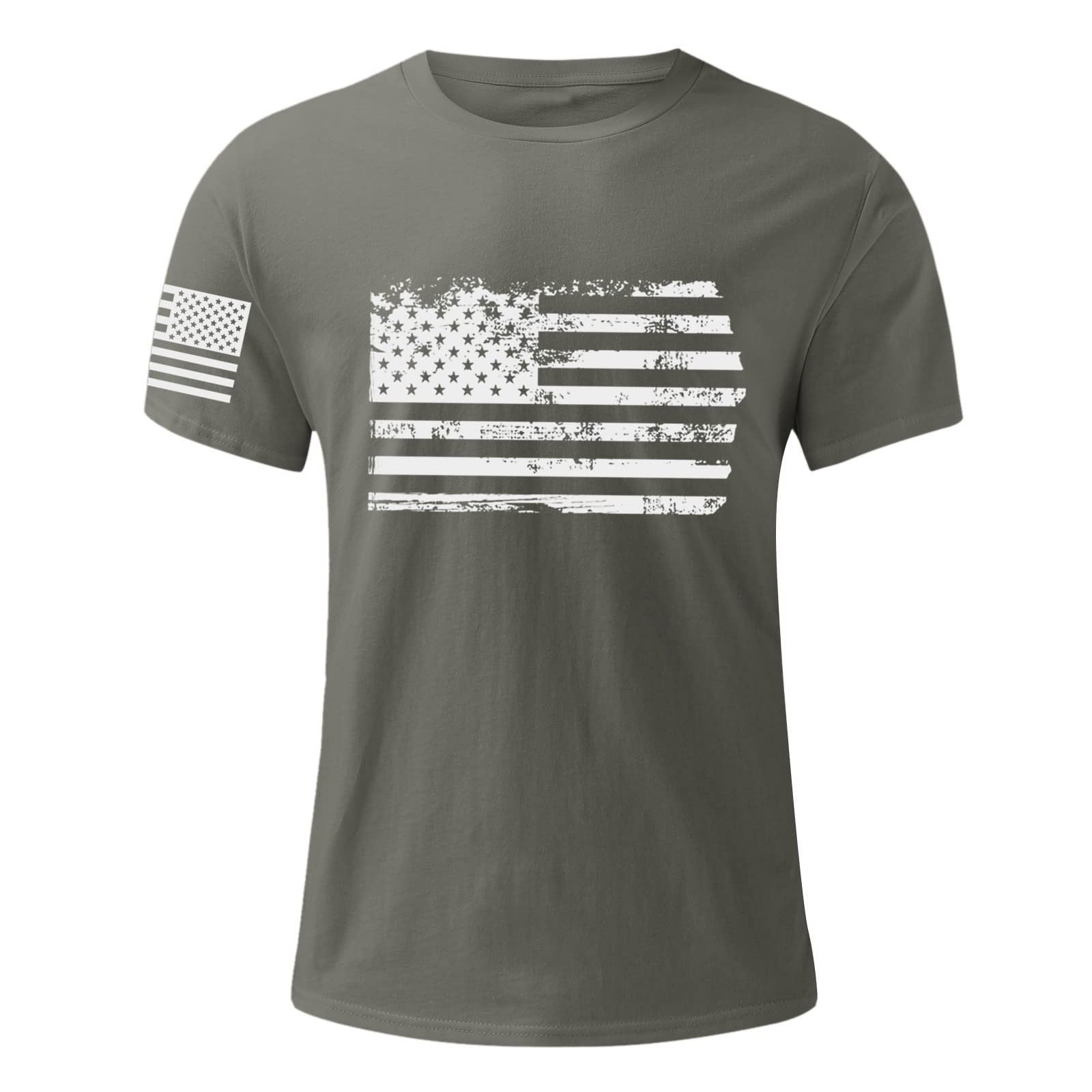 Men's American Flag Short Sleeve T Shirts Graphic Tees Patriotic Shirts ...