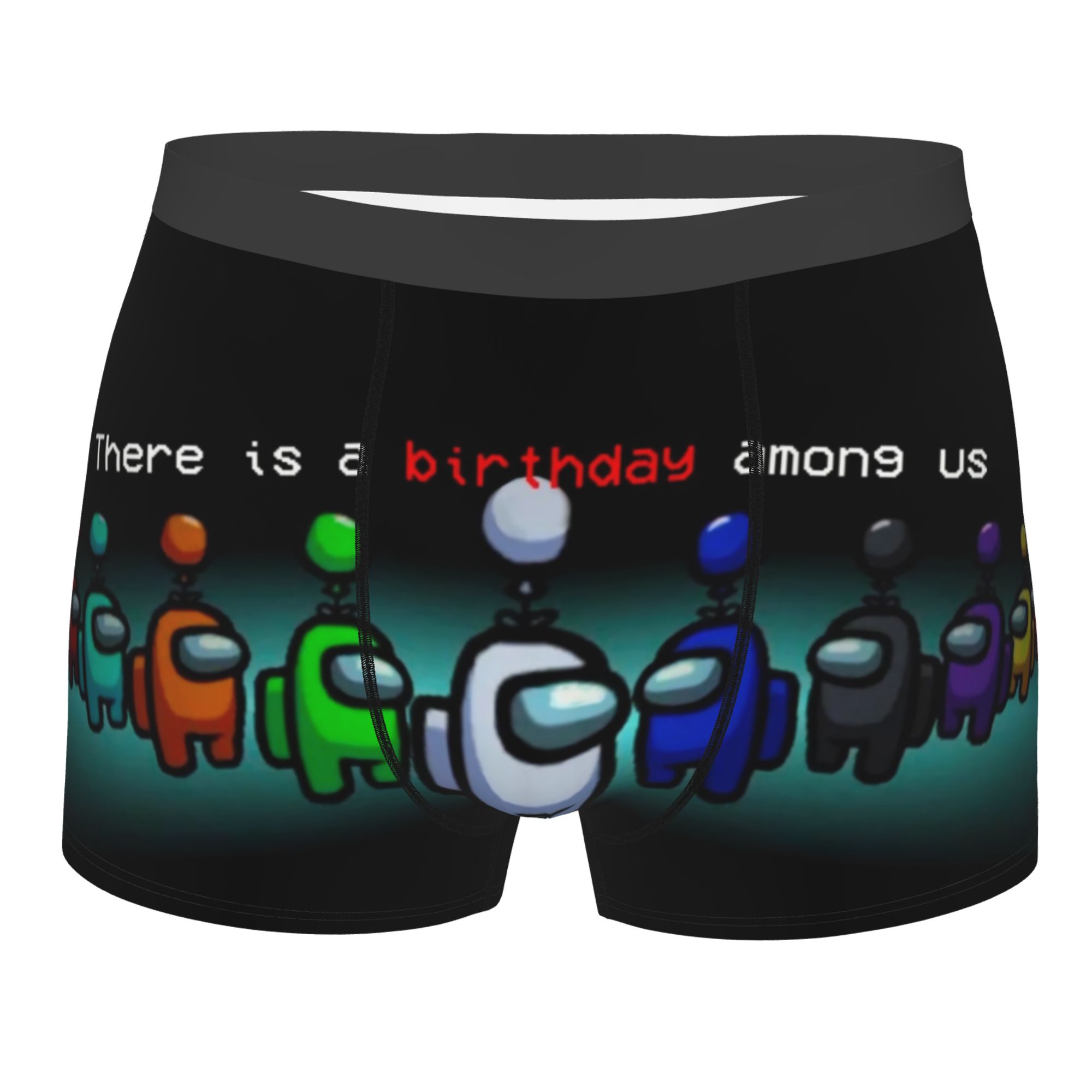 Men's Among Us Happy Birthday Boxer Briefs Funny Boxer Shorts Hilarious ...