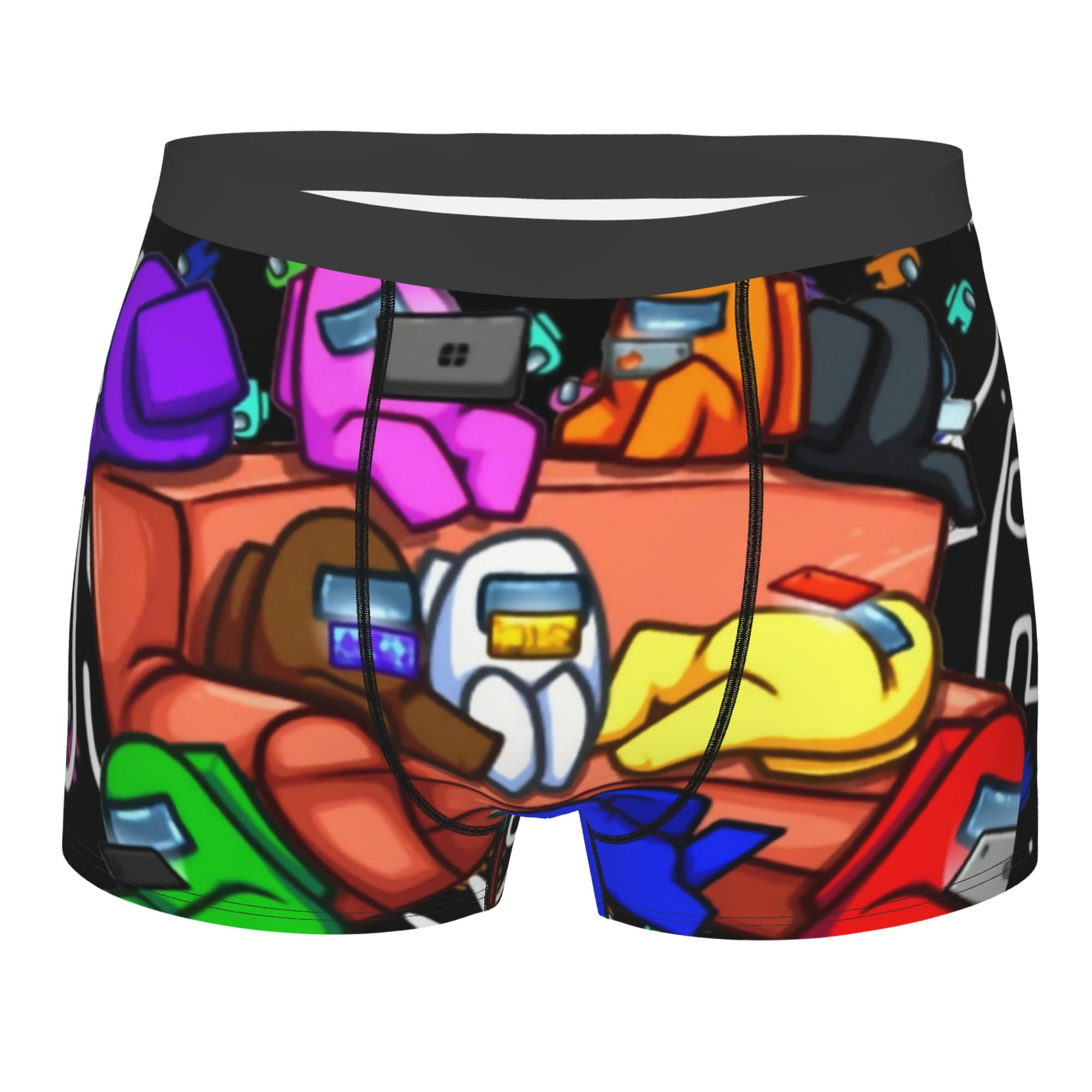 Men's Among-Us Imposter Crewmate Boxer Briefs Funny Boxer Shorts ...