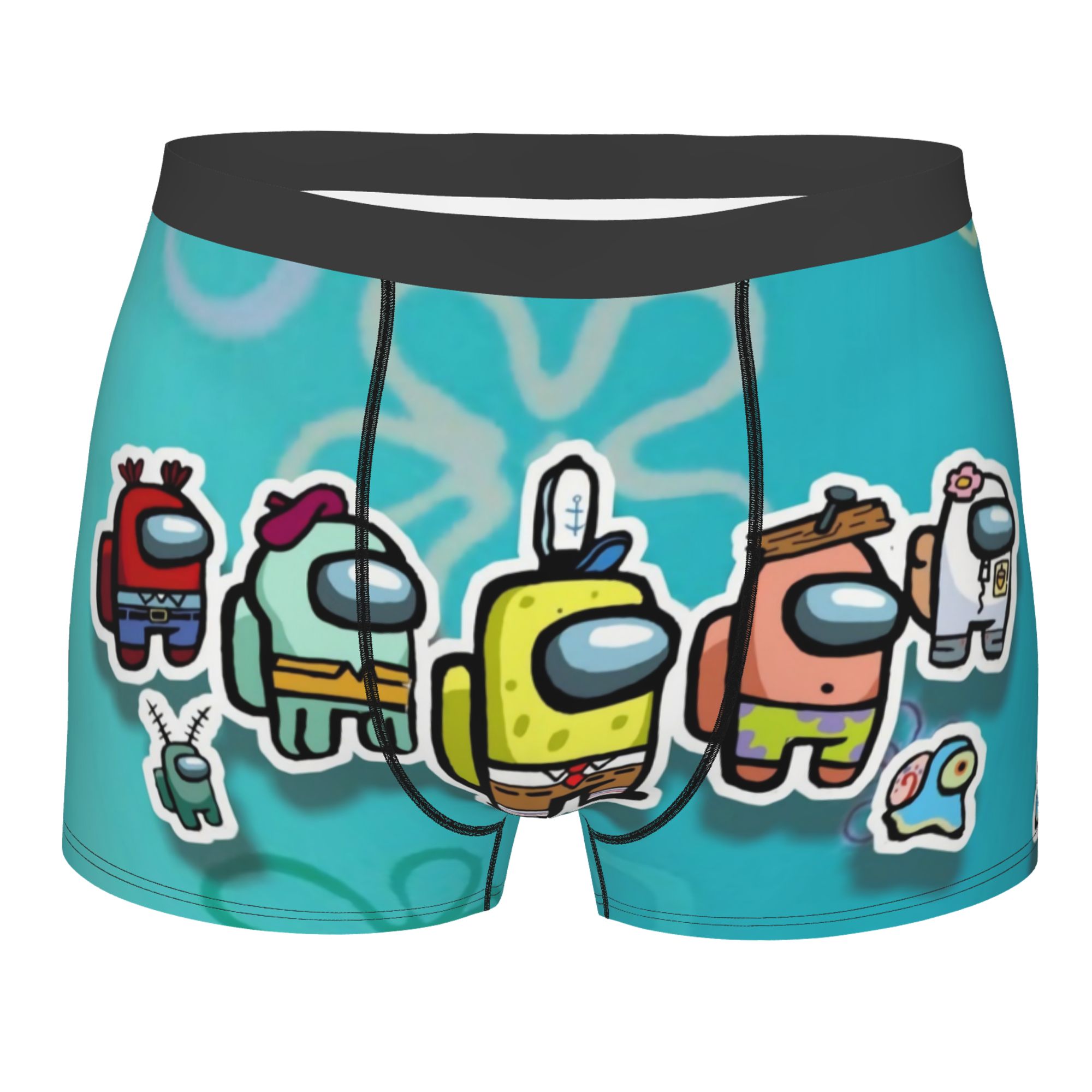 Men's Among-Us Imposter Crewmate Boxer Briefs Funny Boxer Shorts ...