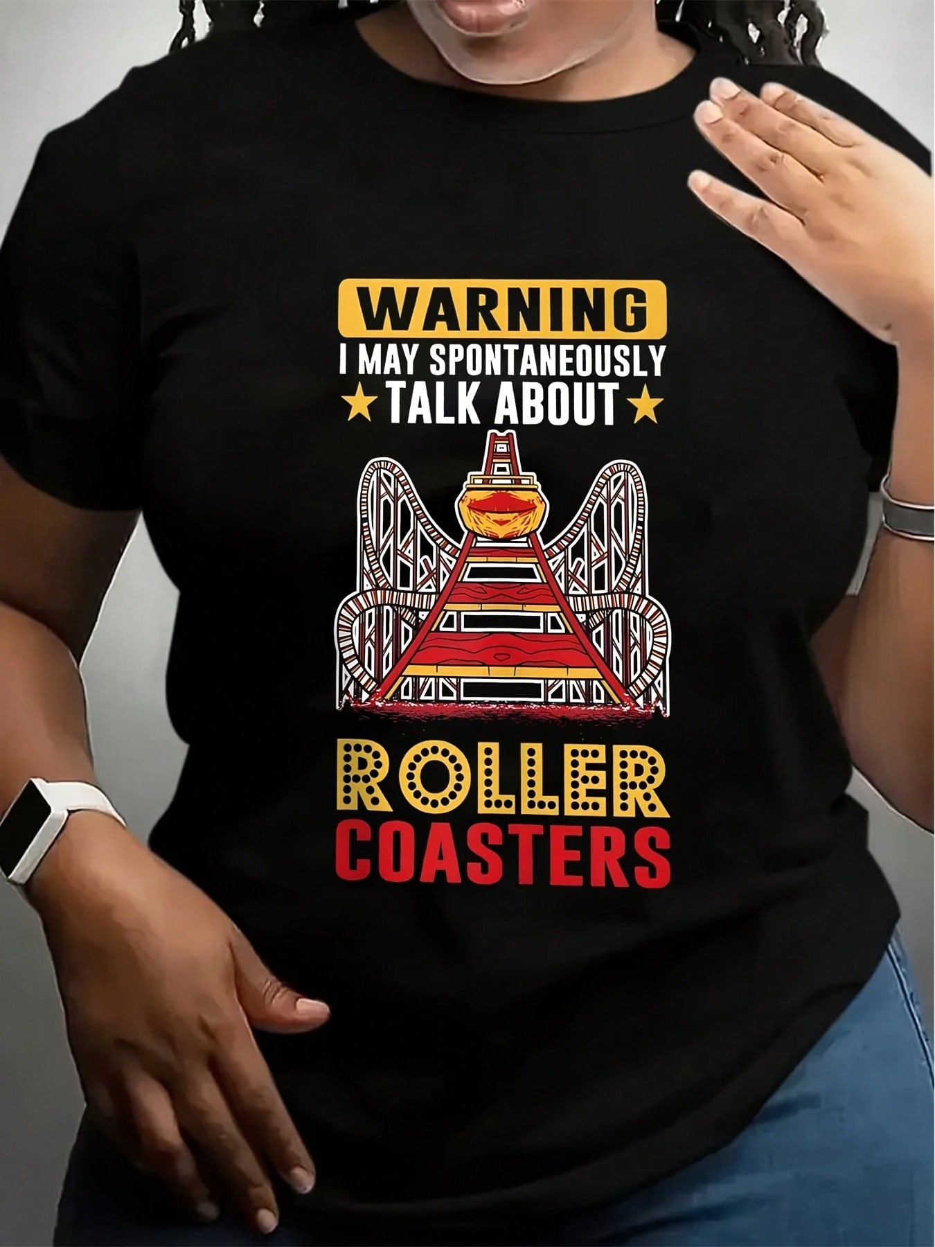 Men's Amusement Park Retro Roller Coaster Graphic T-Shirt - Easily ...