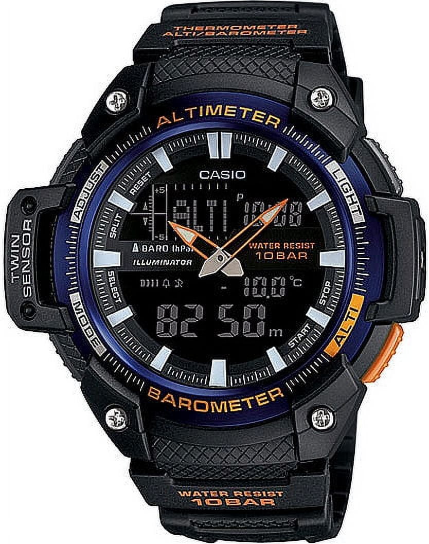 Men's Analog-Digital Twin Sensor Watch, Black Dial - Walmart.com