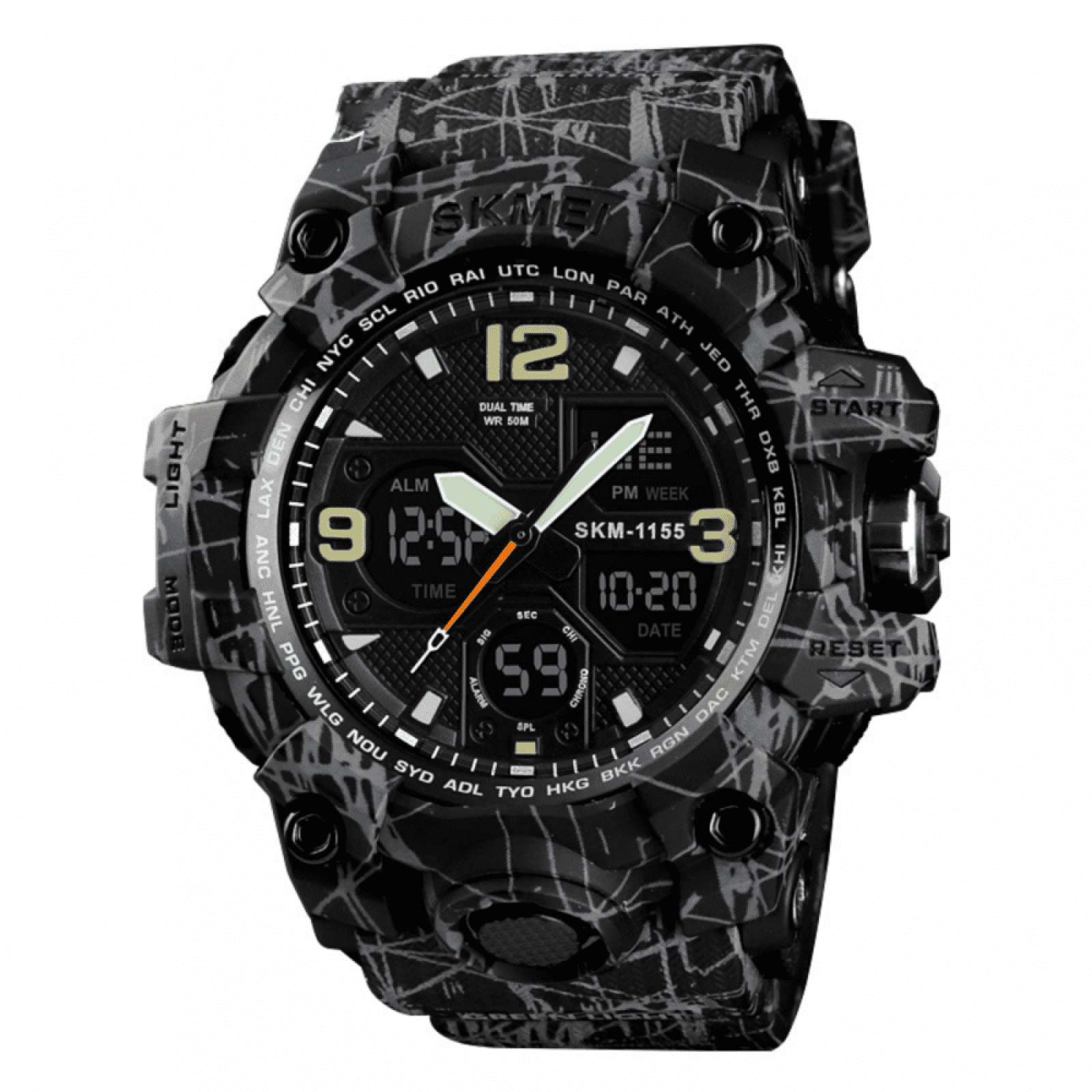 Men's Analog Sports Watch Military Watch Outdoor LED Stopwatch Digital ...