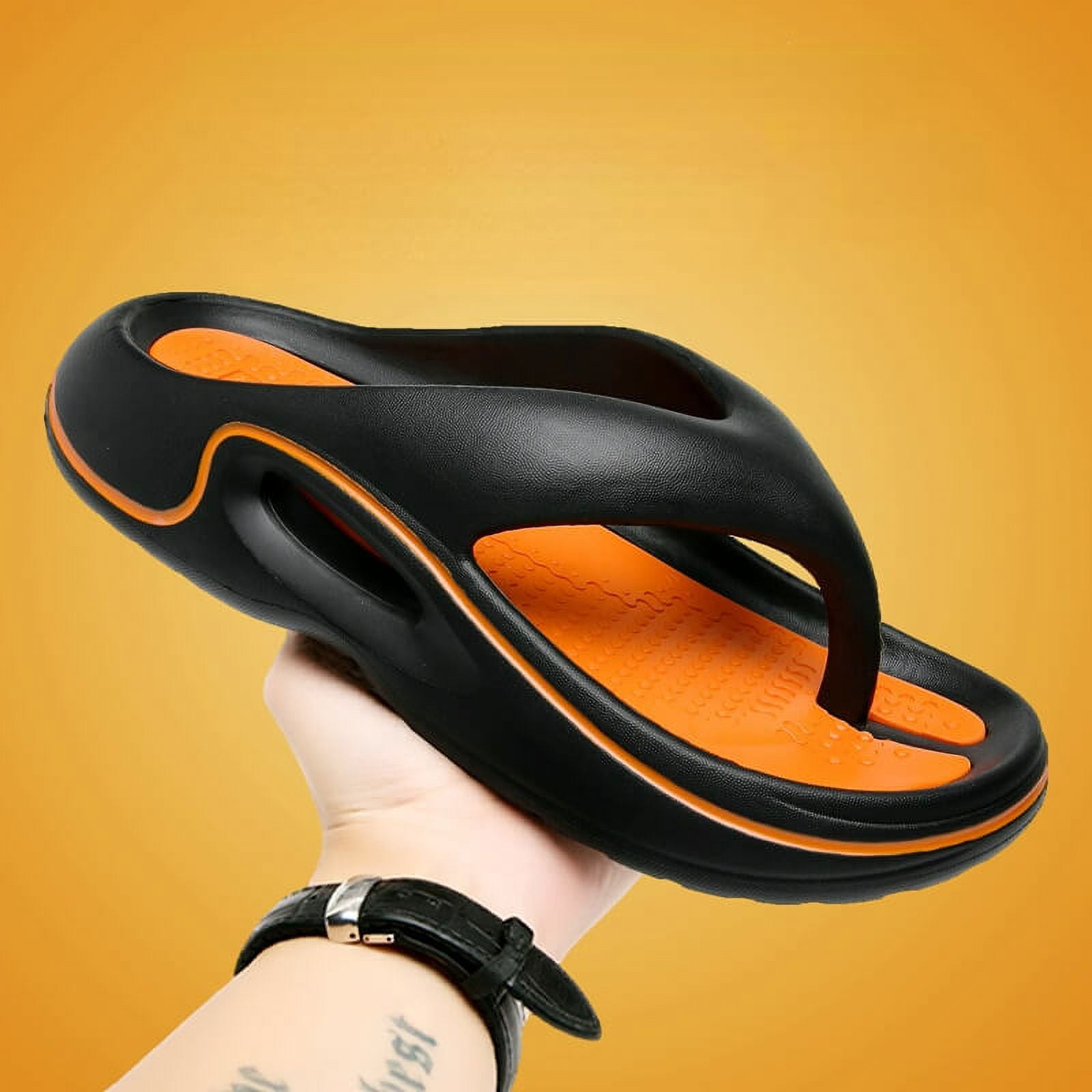 Men's Anti-Slip Beach Flip-Flop Sandals Cushioned Slippers - Walmart.com