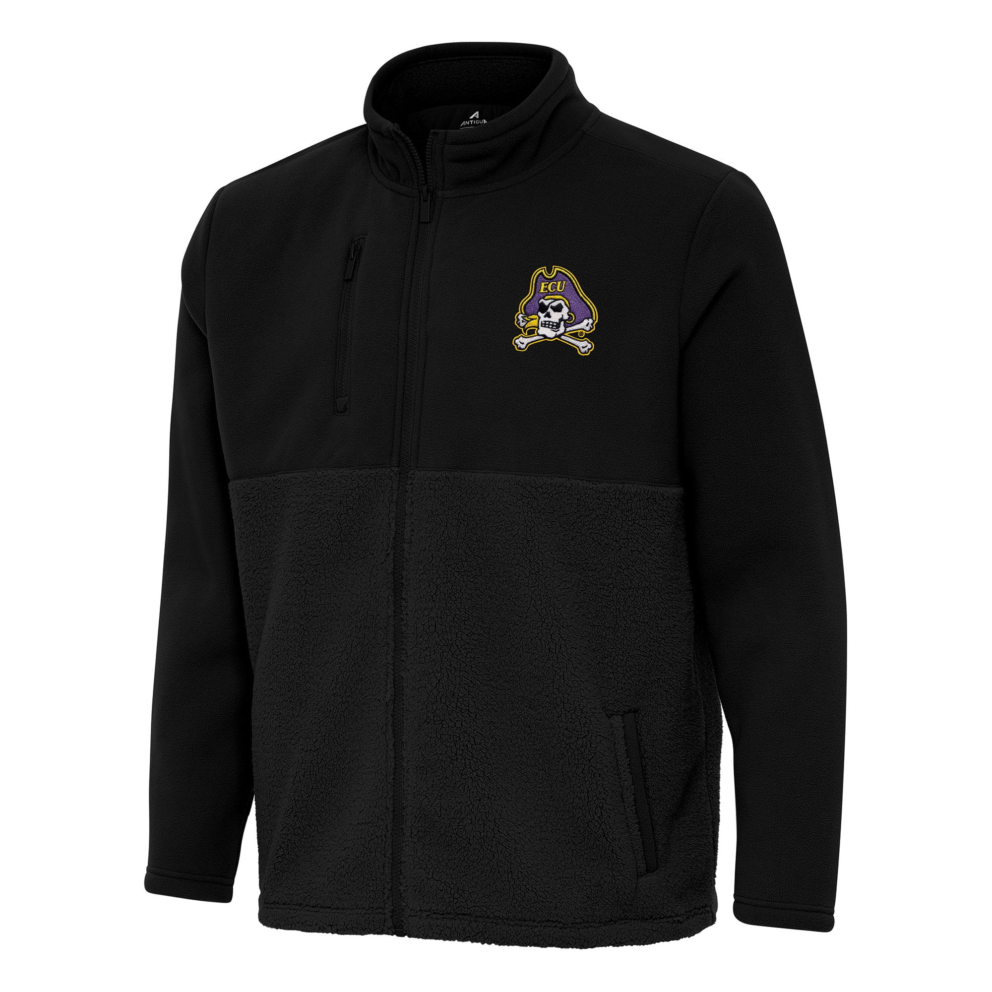 Men's Antigua Black ECU Pirates Daily Fused Full-Zip Jacket - Walmart.com