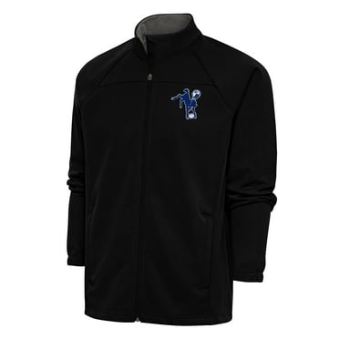 Men's Antigua Black Indianapolis Colts Links 2 Full-Zip Golf Jacket ...