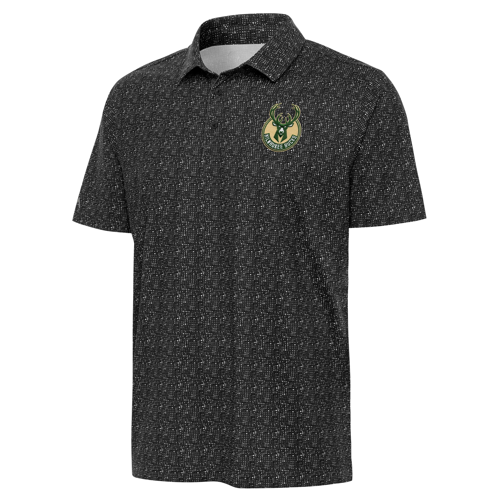 Men's Antigua Black Milwaukee Bucks Figment Polo - Walmart.com