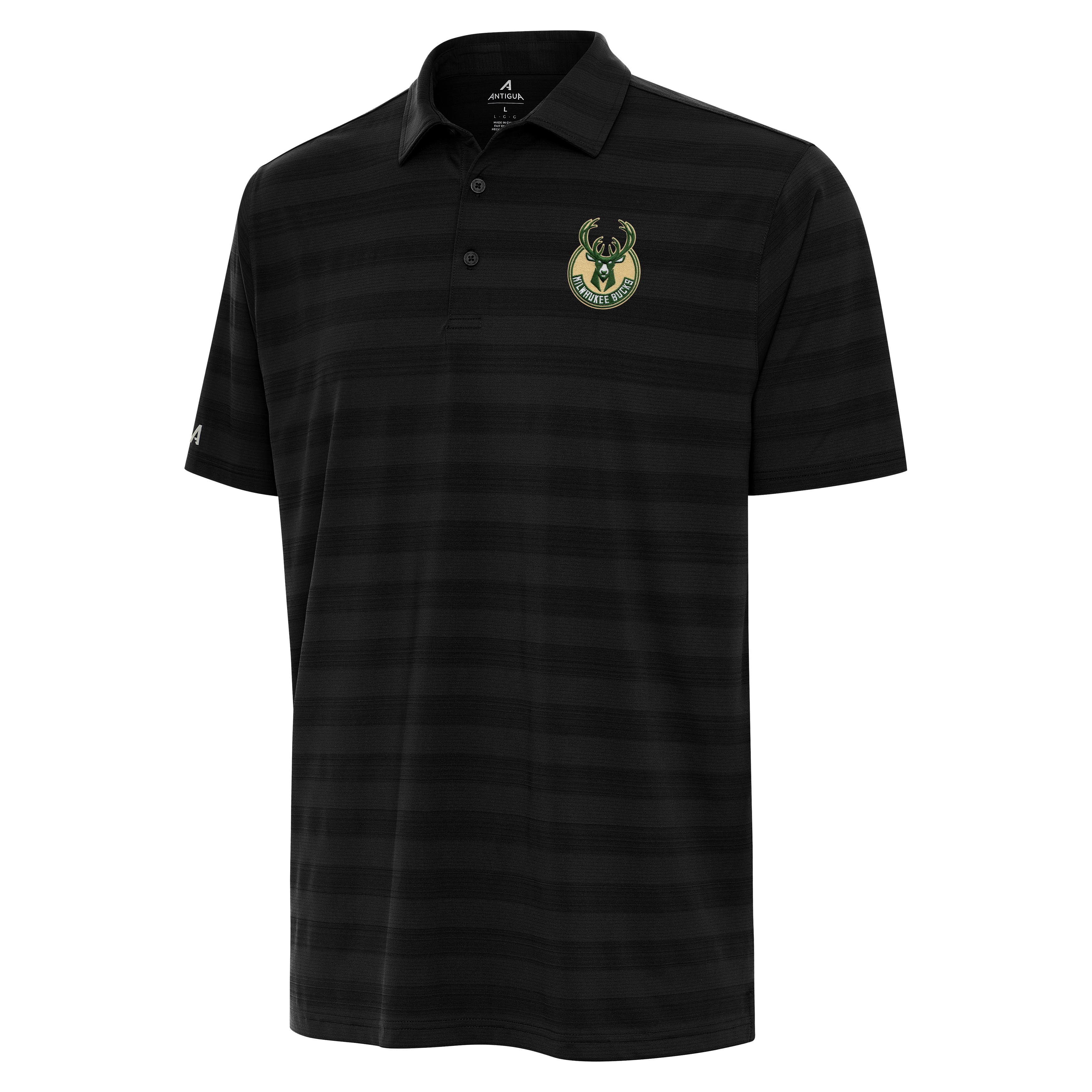 Men's Antigua Black Milwaukee Bucks Tunnel Polo - Walmart.com