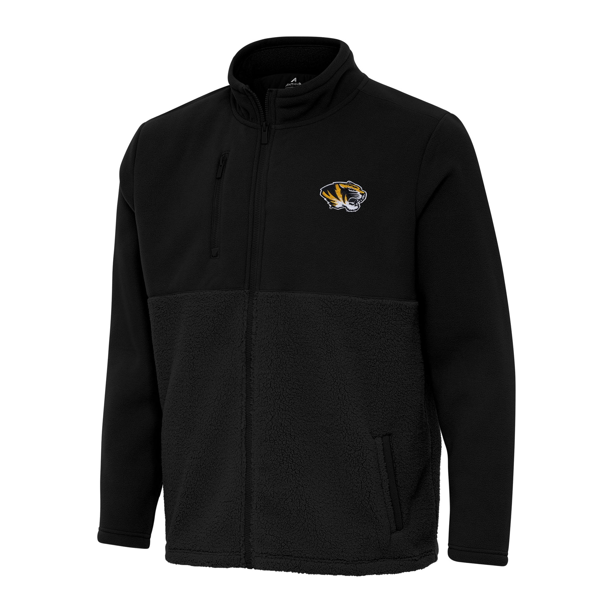 Men's Antigua Black Missouri Tigers Daily Fused Full-Zip Jacket ...
