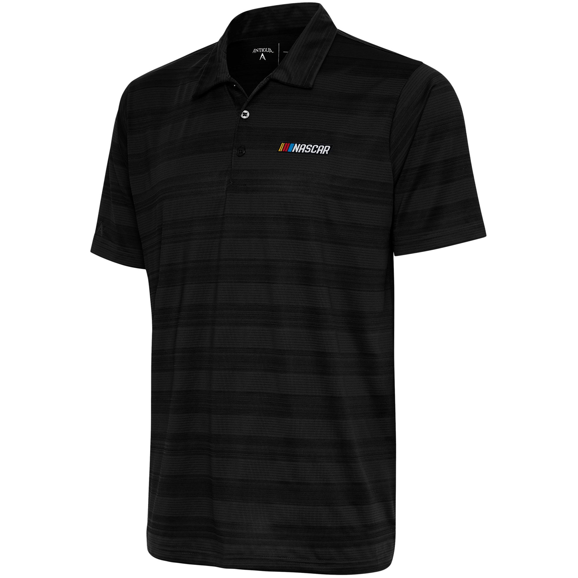 Men's Antigua Black NASCAR Compass Polo - Walmart.com