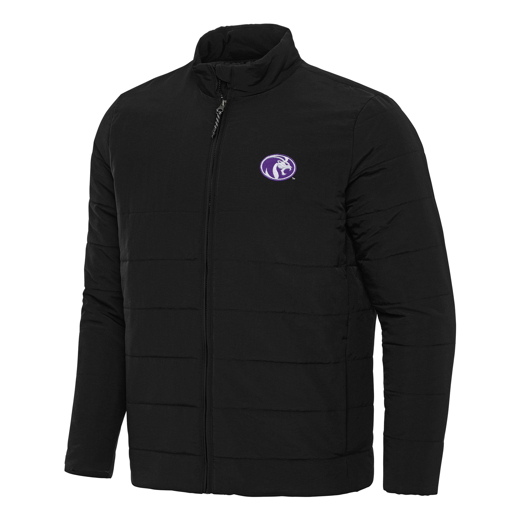 Men's Antigua Black North Alabama Lions Swelter Full-Zip Puffer Jacket ...