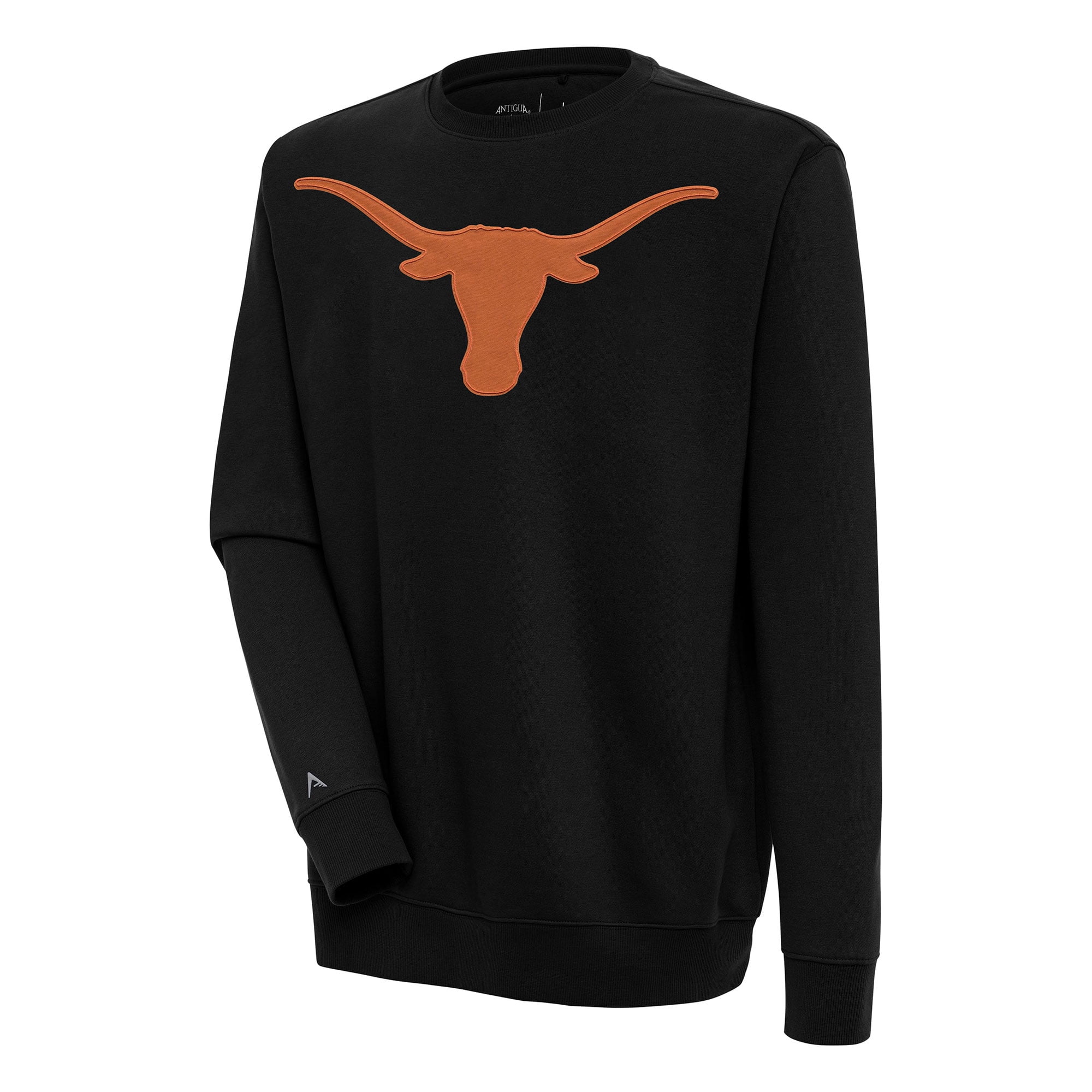 Men's Antigua Black Texas Longhorns Victory Pullover Sweatshirt ...