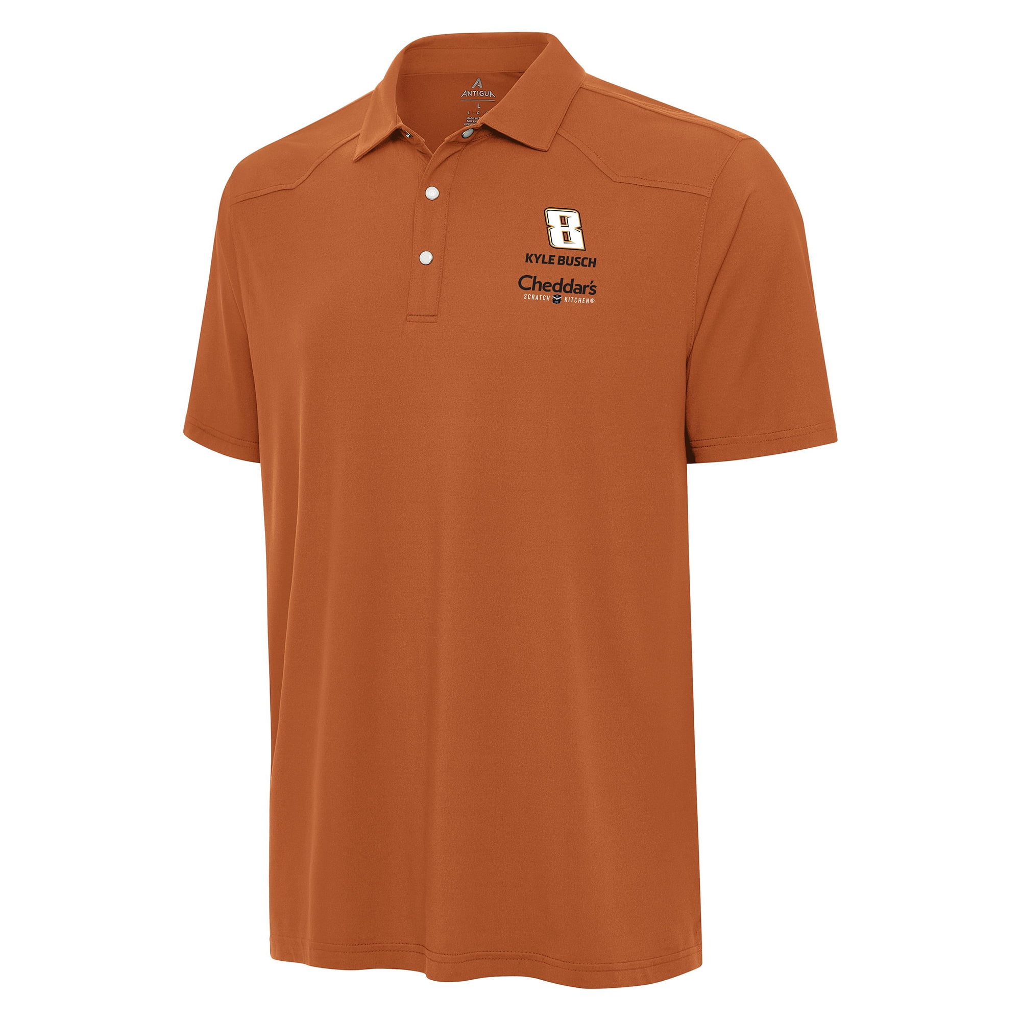 Men's Antigua Burnt Orange Kyle Busch Western Polo - Walmart.com