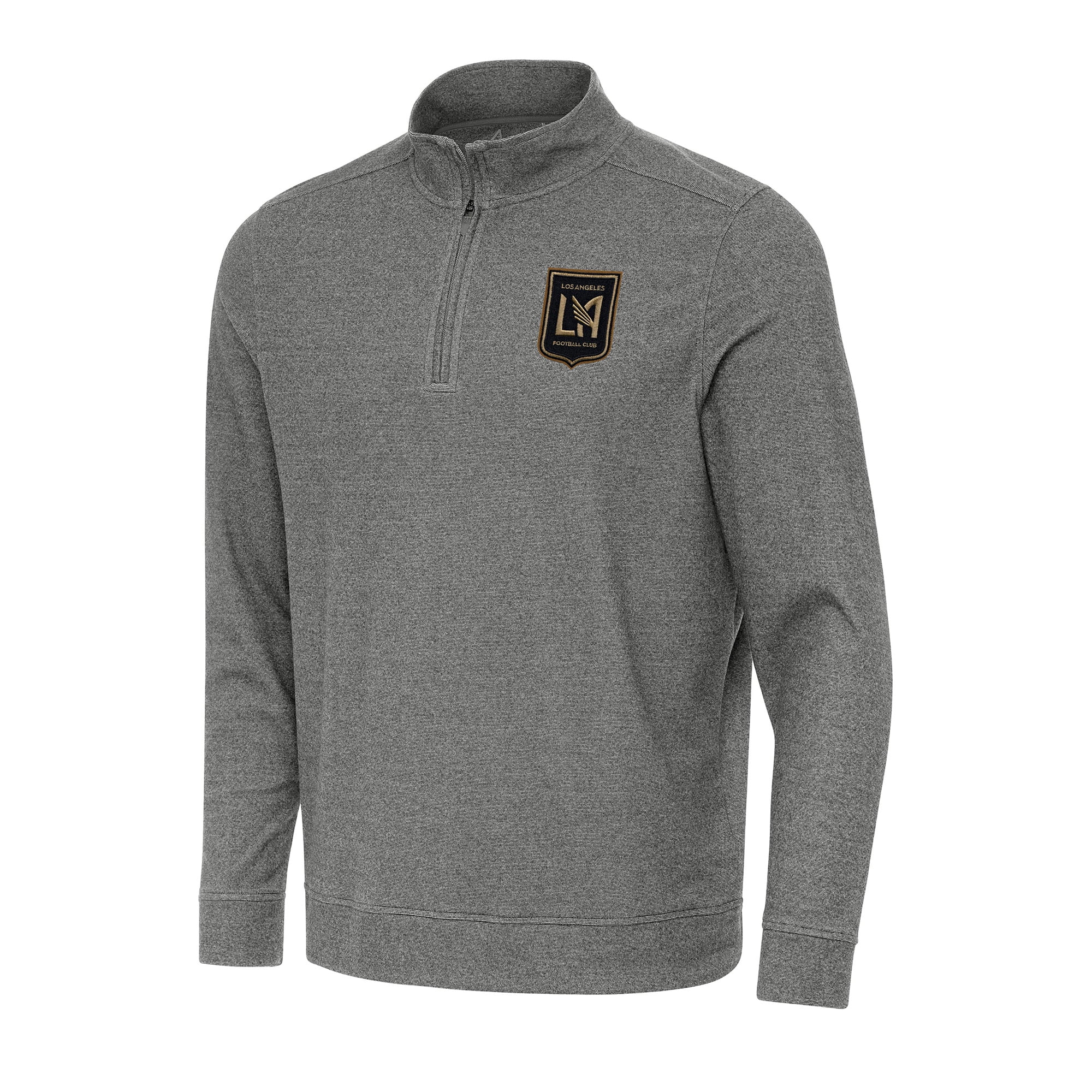 Men's Antigua Charcoal LAFC Subtle Quarter-Zip Jacket - Walmart.com