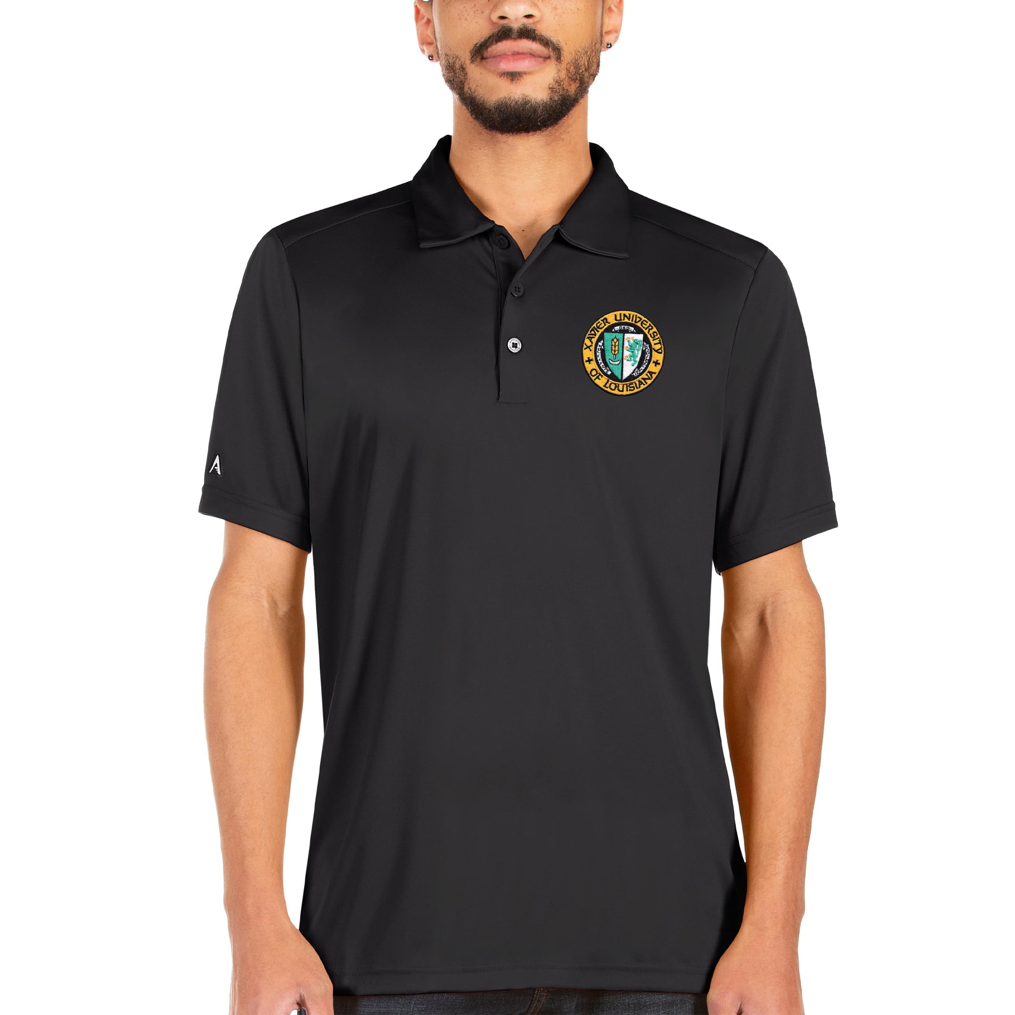 Men's Antigua Charcoal XULA Gold Tribute Polo - Walmart.com