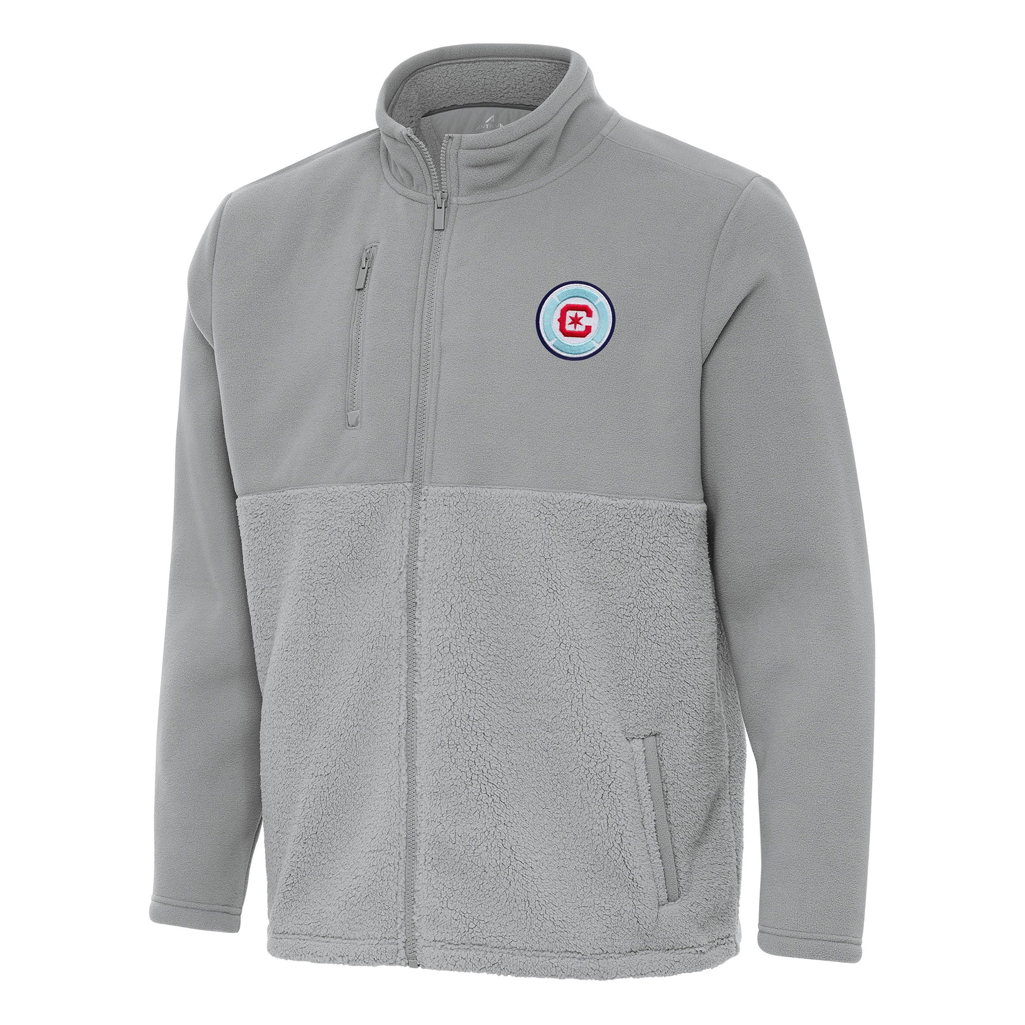 Men's Antigua Gray Chicago Fire Daily Fused Full-Zip Jacket - Walmart.com
