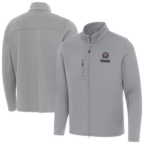 Men's Antigua Gray Inter Miami CF 2025 MLS Cup Champions Objection Full ...