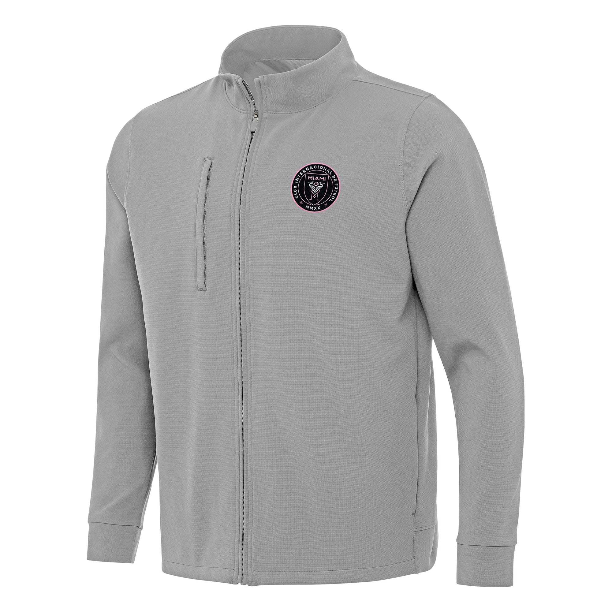 Men's Antigua Gray Inter Miami CF Regard Full-Zip Jacket - Walmart.com