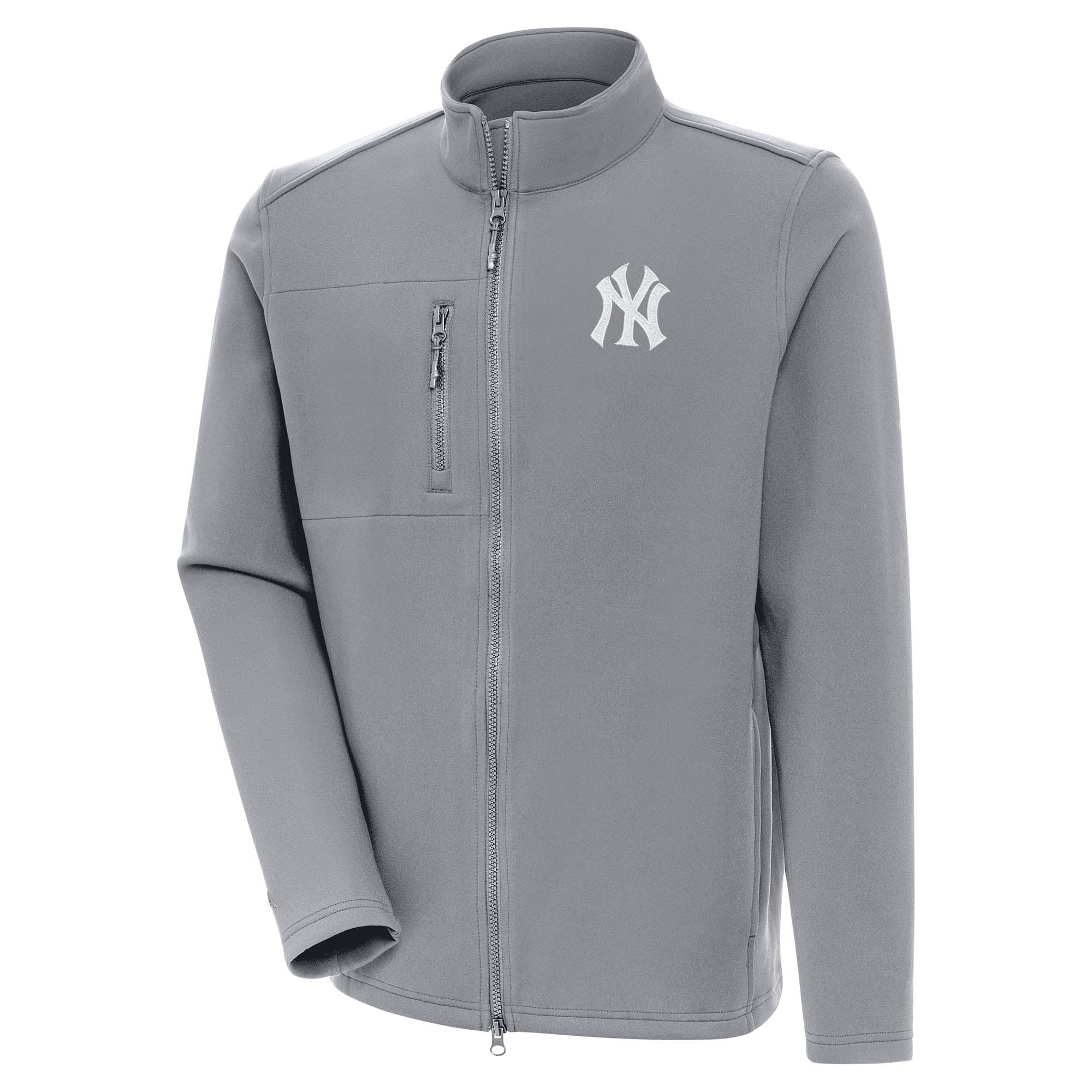 Men's Antigua Gray New York Yankees Objection Full-Zip Jacket - Walmart.com