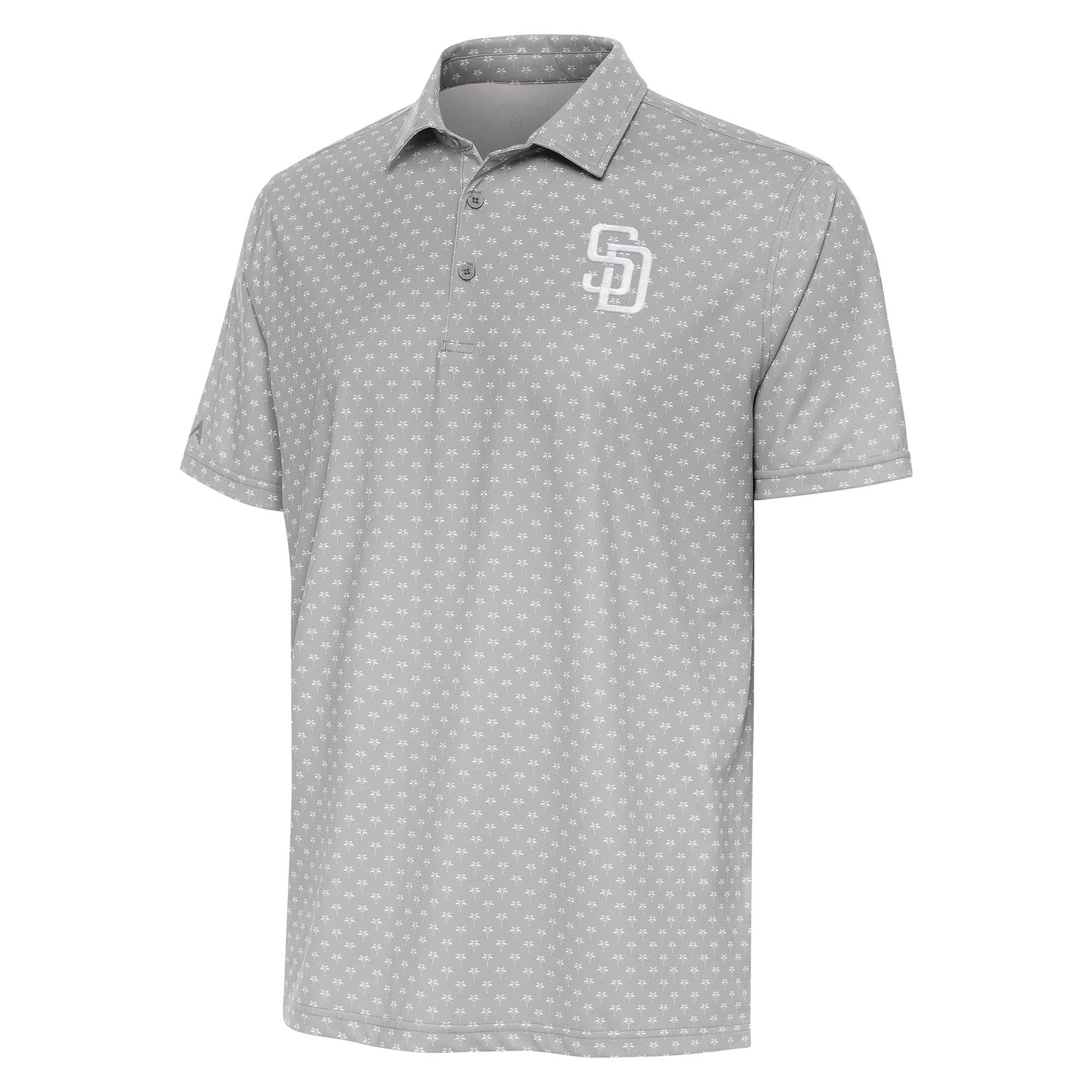 Men's Antigua Gray San Diego Padres Kona Polo - Walmart.com