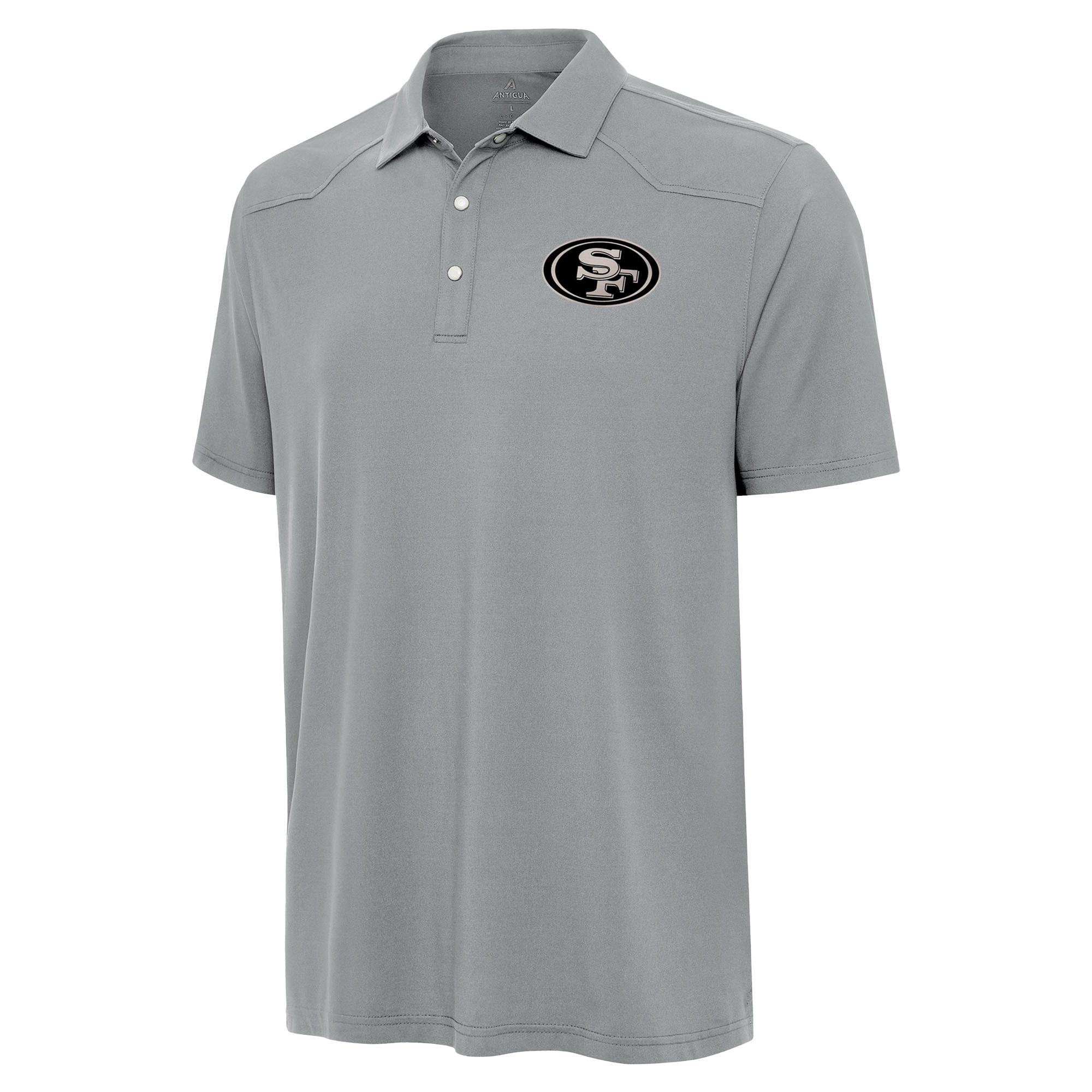 Men's Antigua Gray San Francisco 49ers Western Polo - Walmart.com