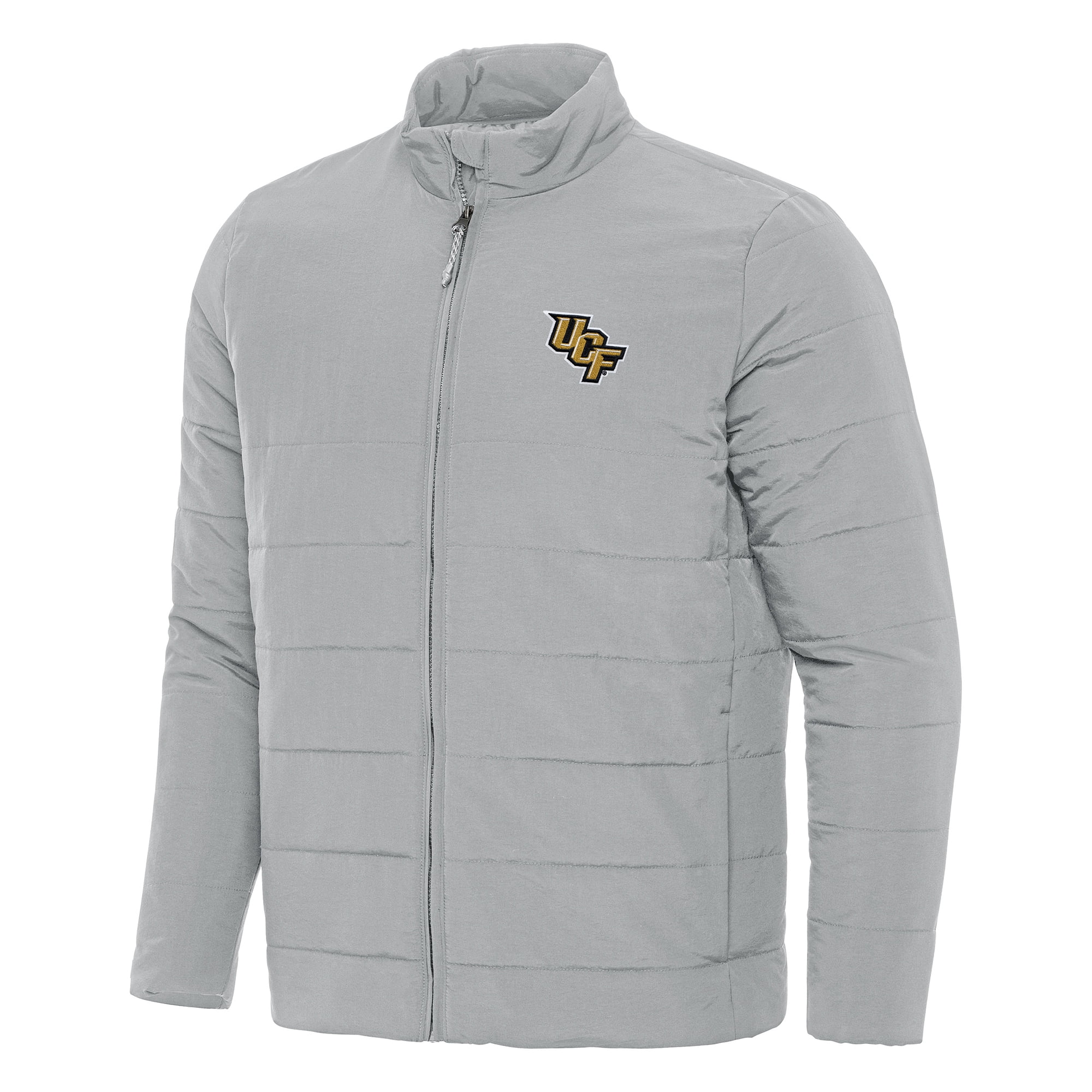 Men's Antigua Gray UCF Knights Swelter Full-Zip Puffer Jacket - Walmart.com