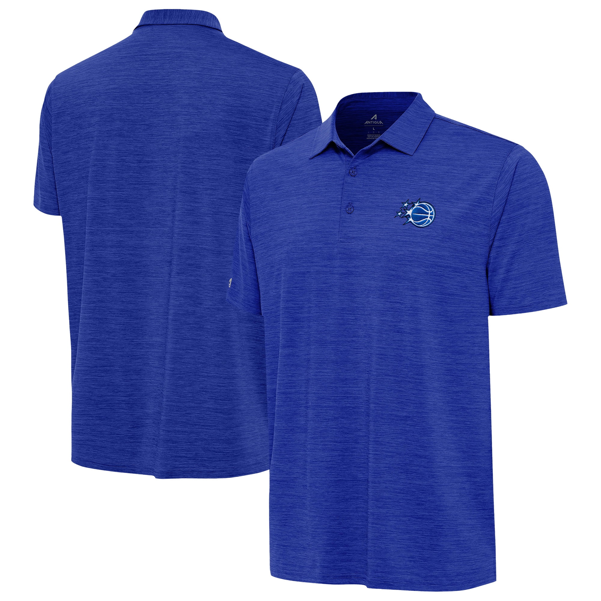 Men's Antigua Heather Blue Orlando Magic New Logo Layout Polo - Walmart.com