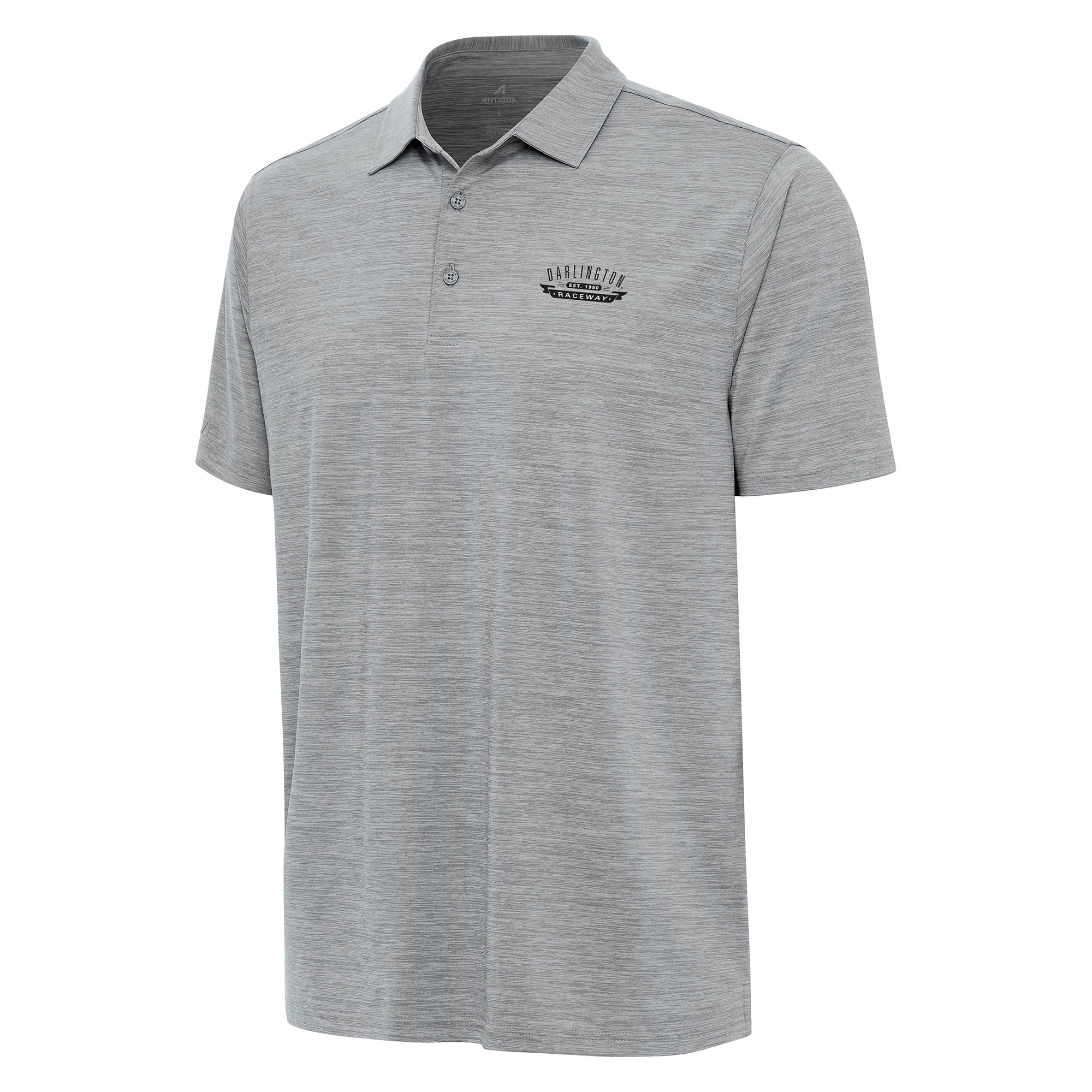 Men's Antigua Heather Gray Darlington Raceway Layout Polo - Walmart.com