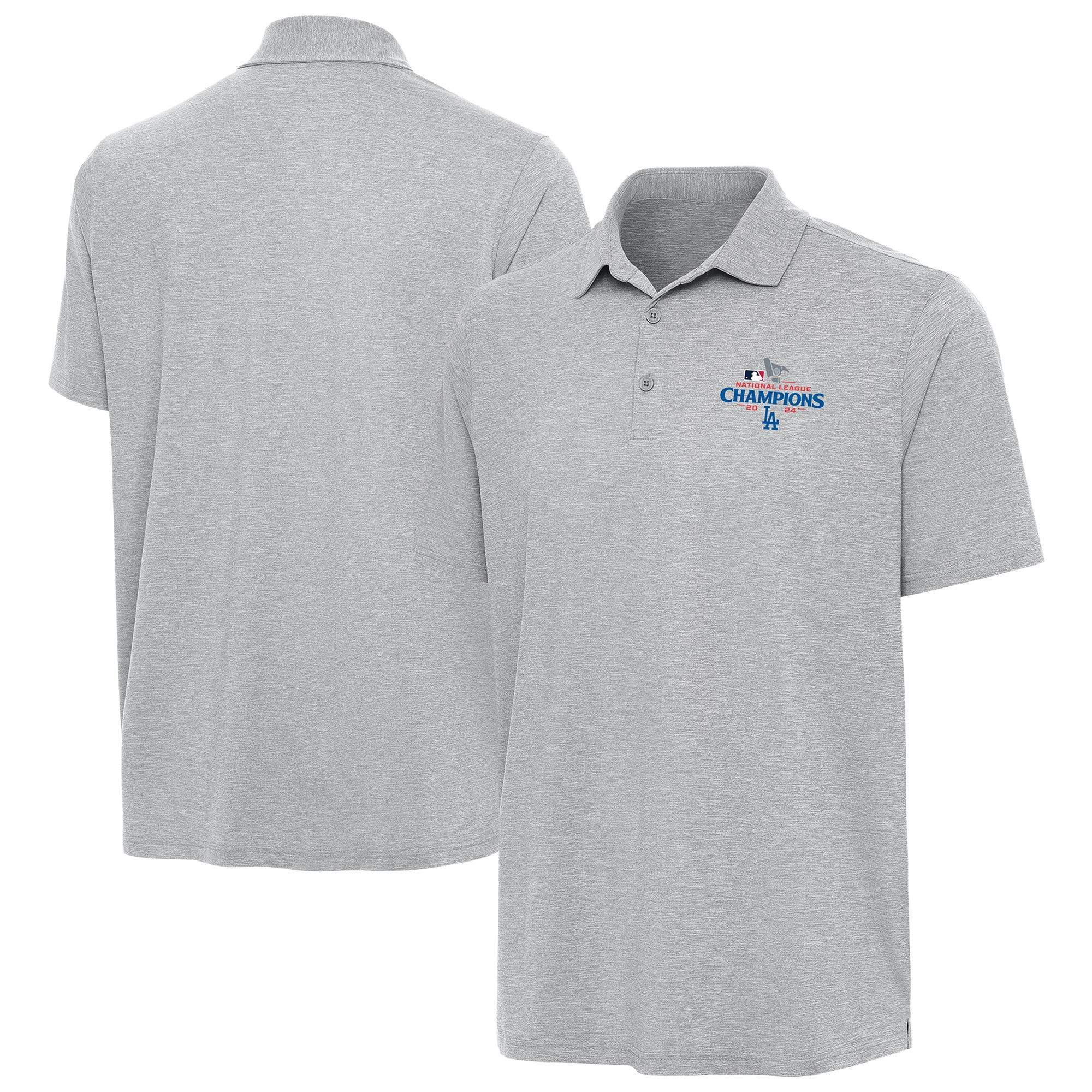 Men's-Antigua Heather Gray Los Angeles Dodgers 2024 National League ... Men's-Antigua Heather Gray Los Angeles Dodgers 2024 National League ...