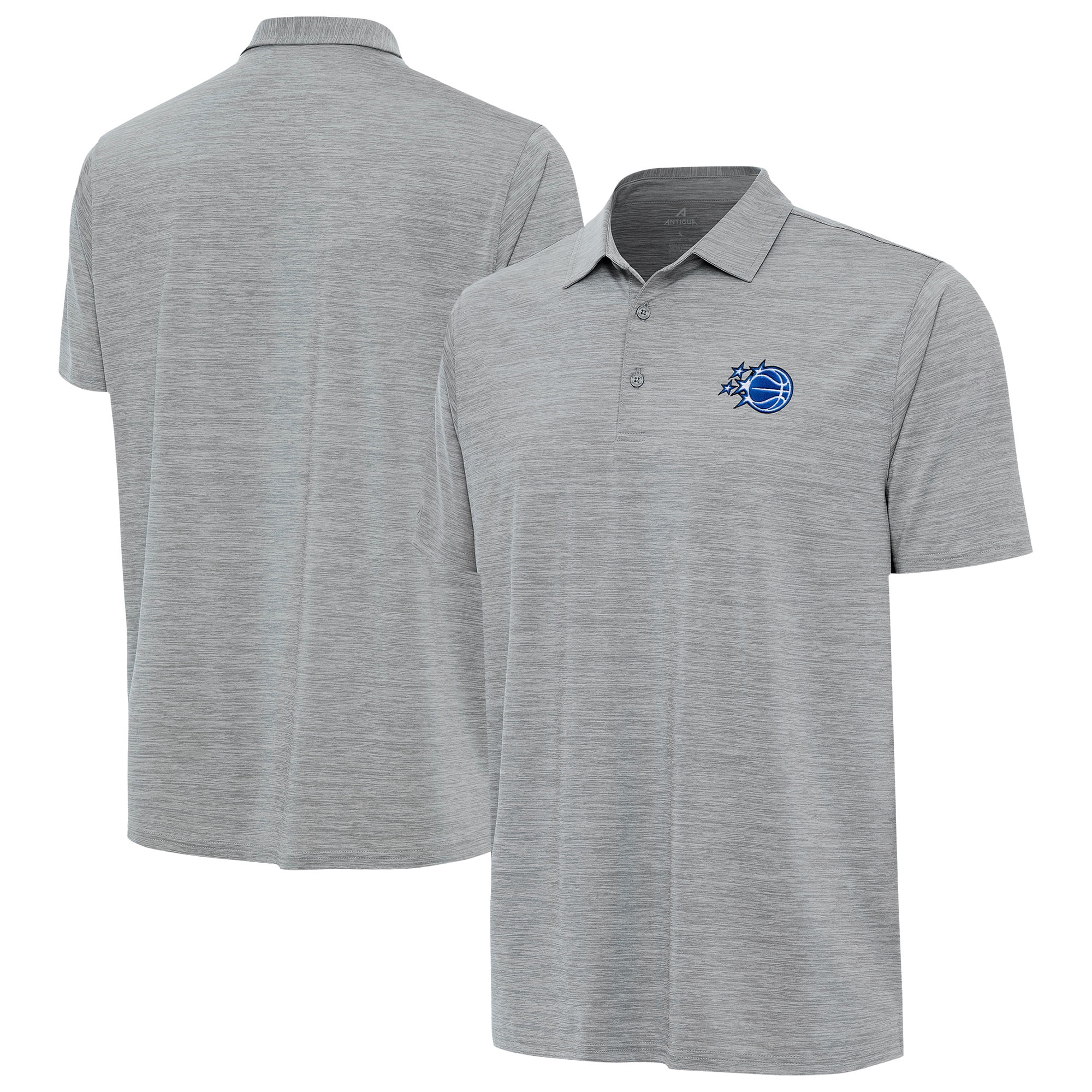 Men's Antigua Heather Gray Orlando Magic New Logo Layout Polo - Walmart.com