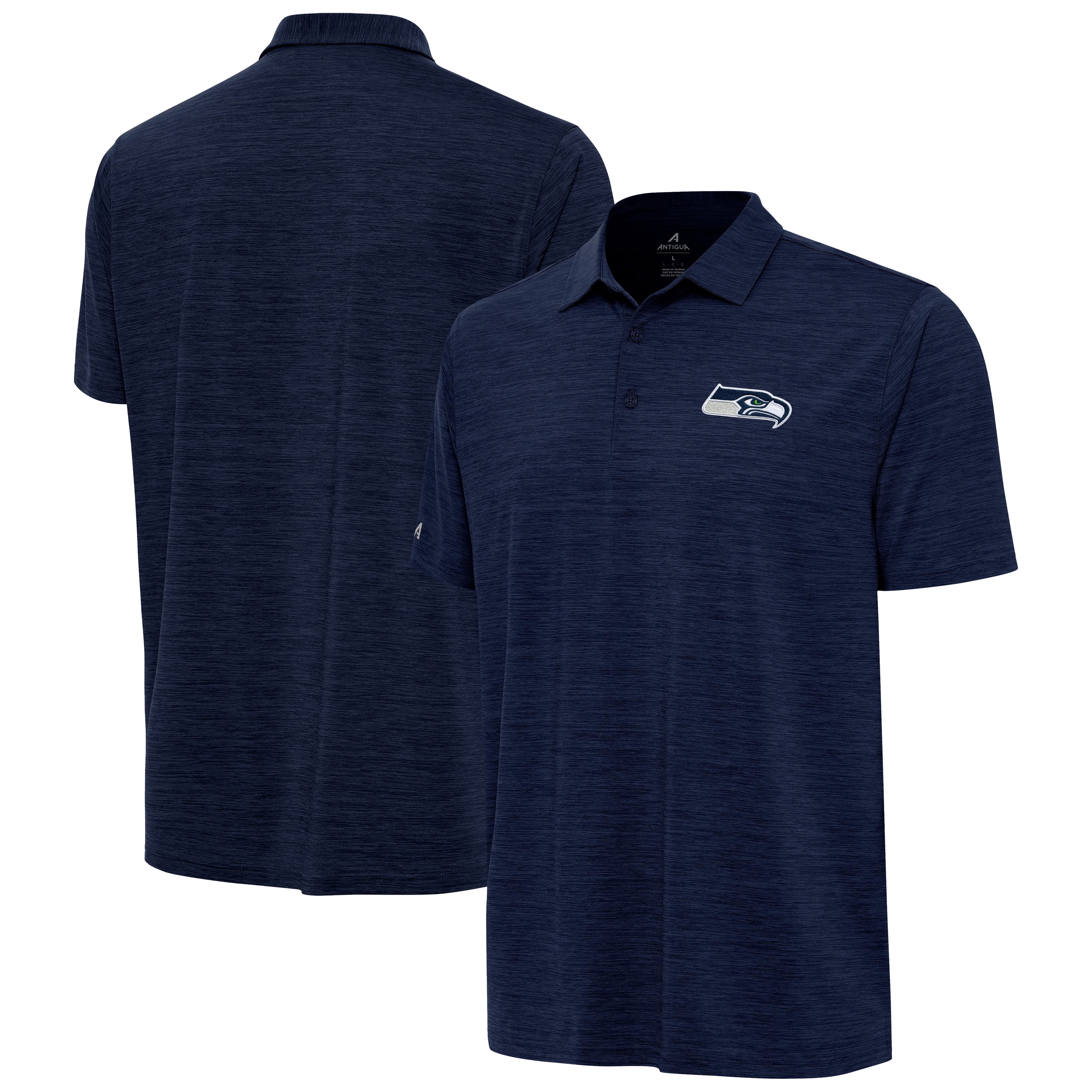 Men's Antigua Heather Navy Seattle Seahawks Layout Polo - Walmart.com