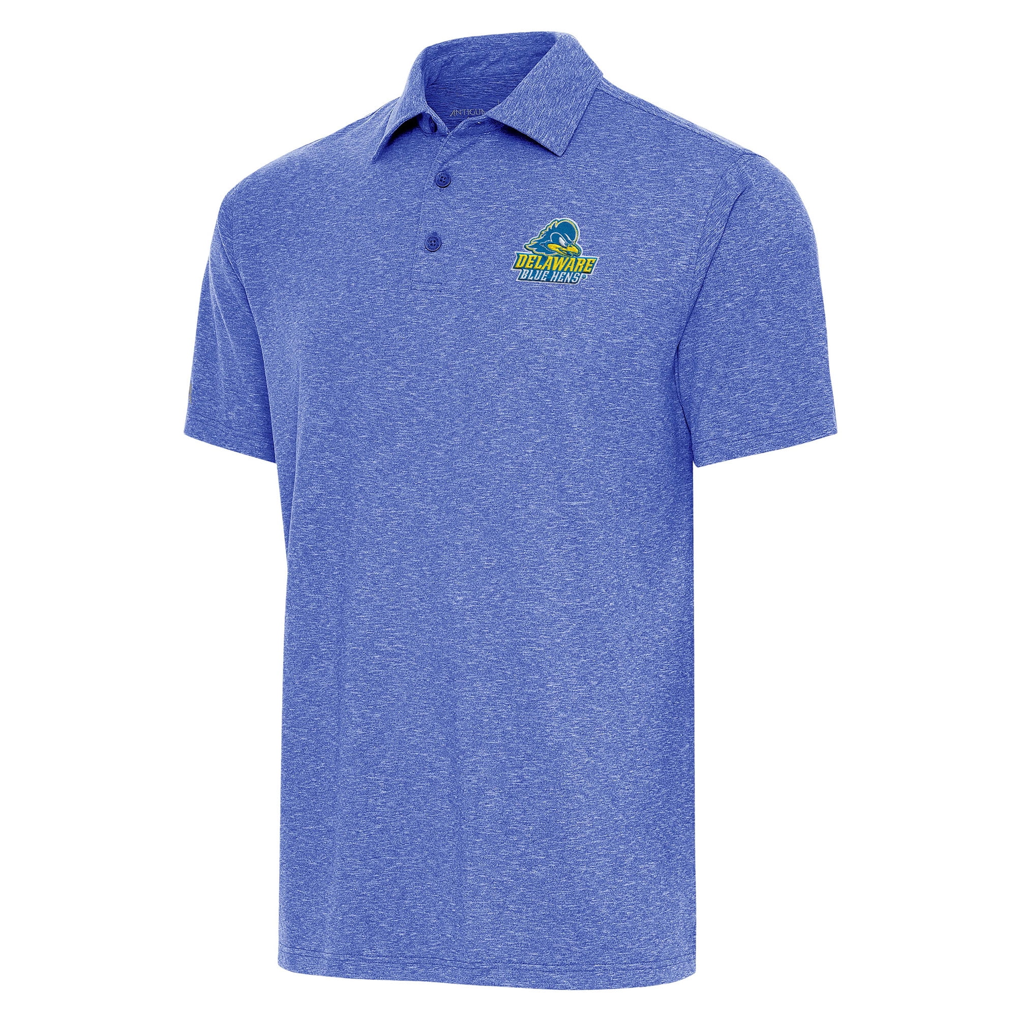 Men's Antigua Heather Royal Delaware Fightin' Blue Hens Par 3 Polo ...