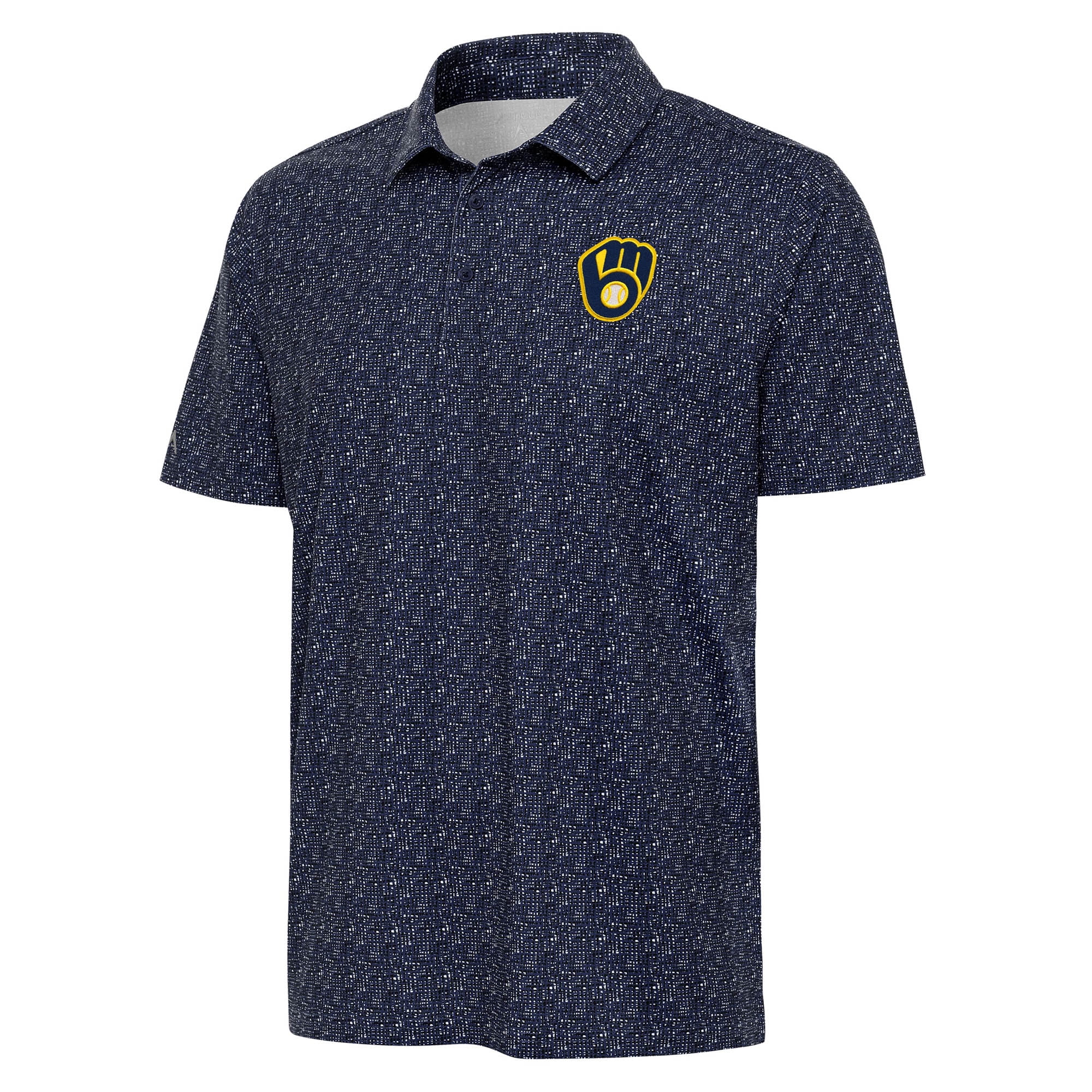 Men's Antigua Navy Milwaukee Brewers Figment Polo - Walmart.com