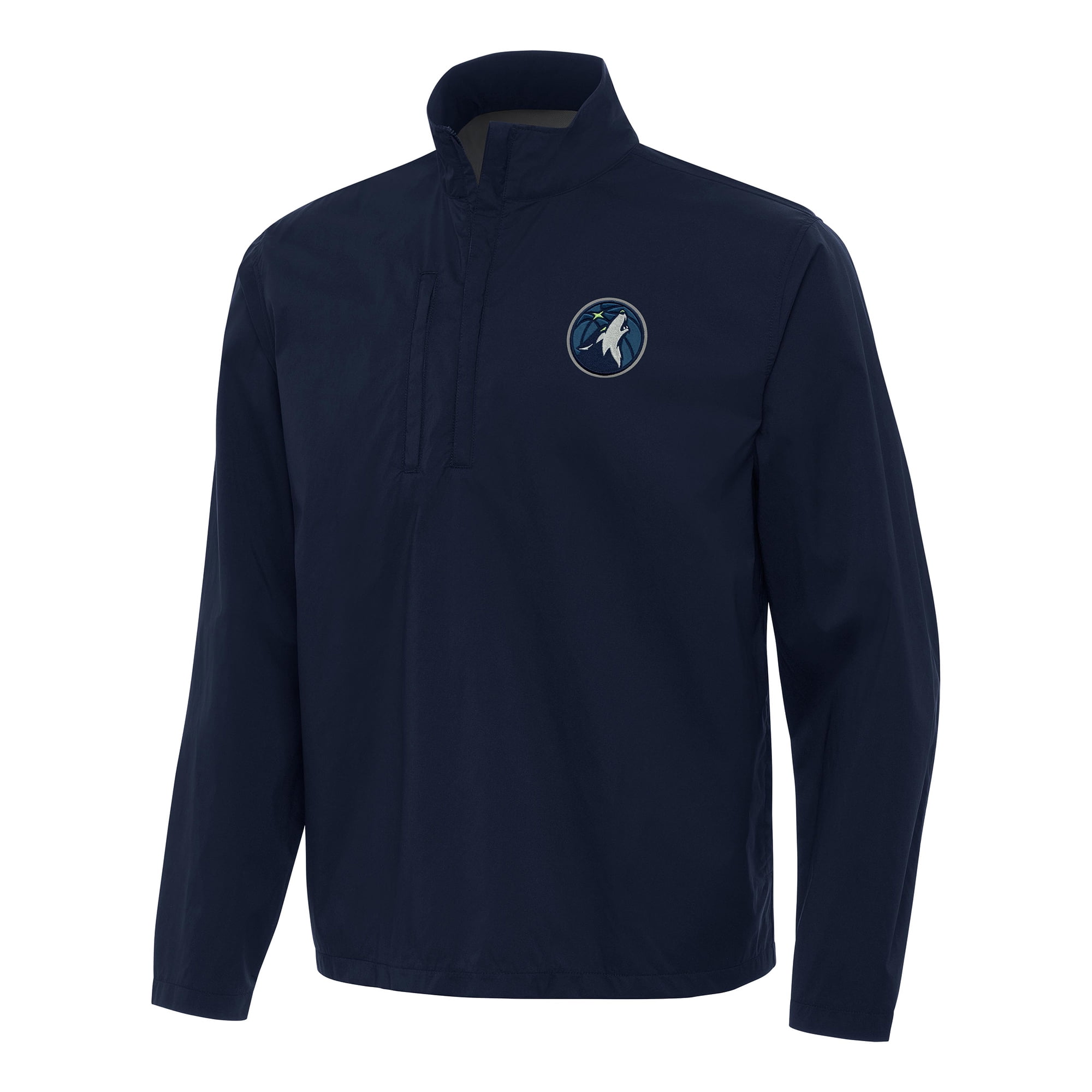 Men's Antigua Navy Minnesota Timberwolves Brisk Quarter-Zip Windbreaker ...