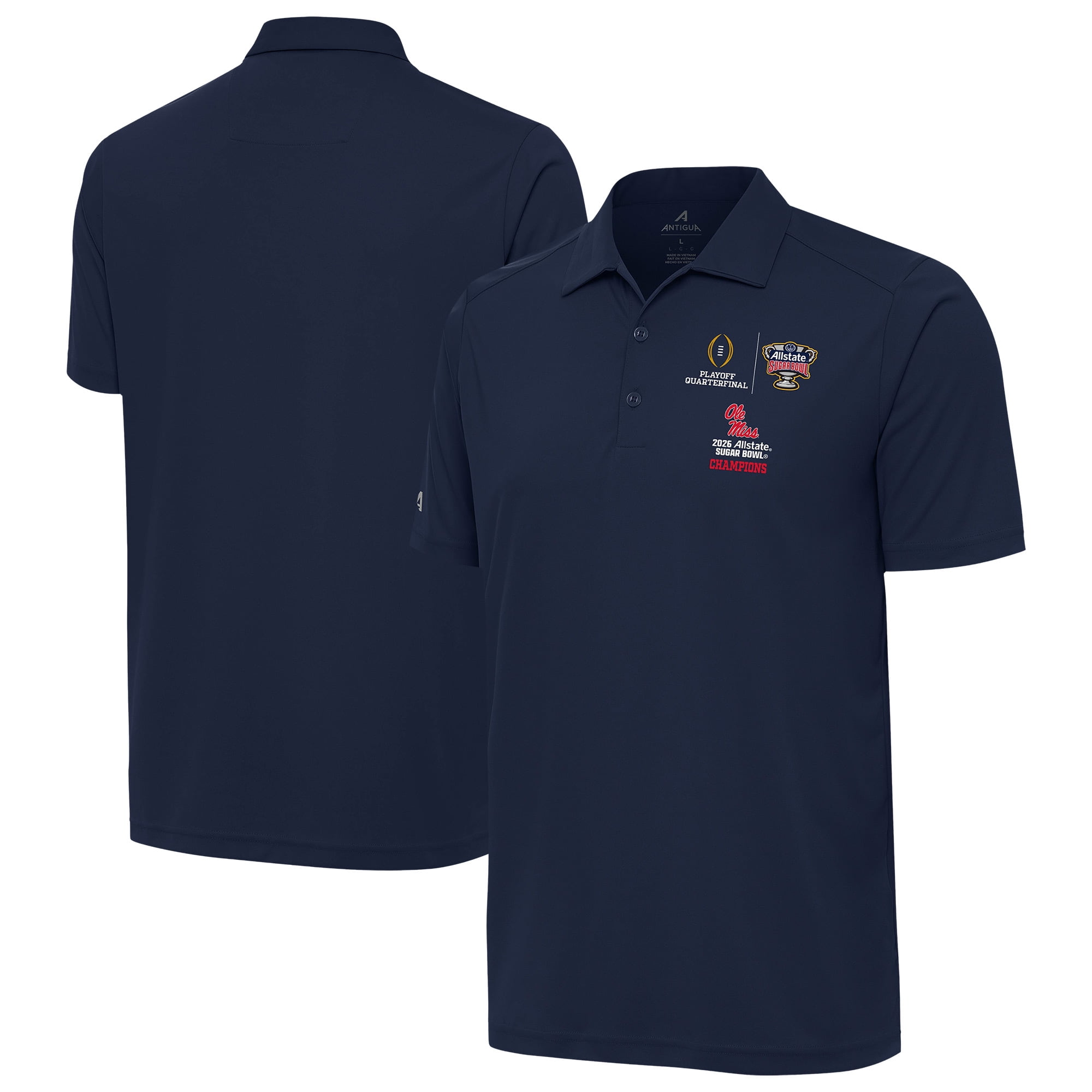 Men's Antigua Navy Ole Miss Rebels College Football Playoff 2026 Sugar ...