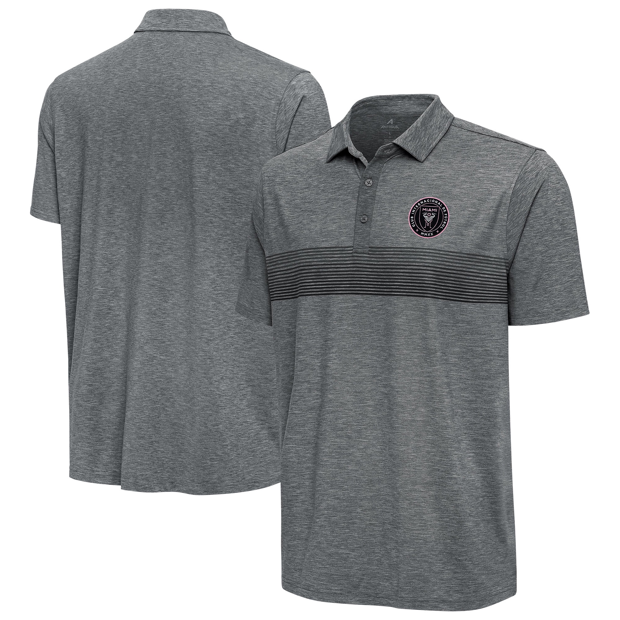 Men's Antigua Pewter Inter Miami CF Dashing Polo - Walmart.com