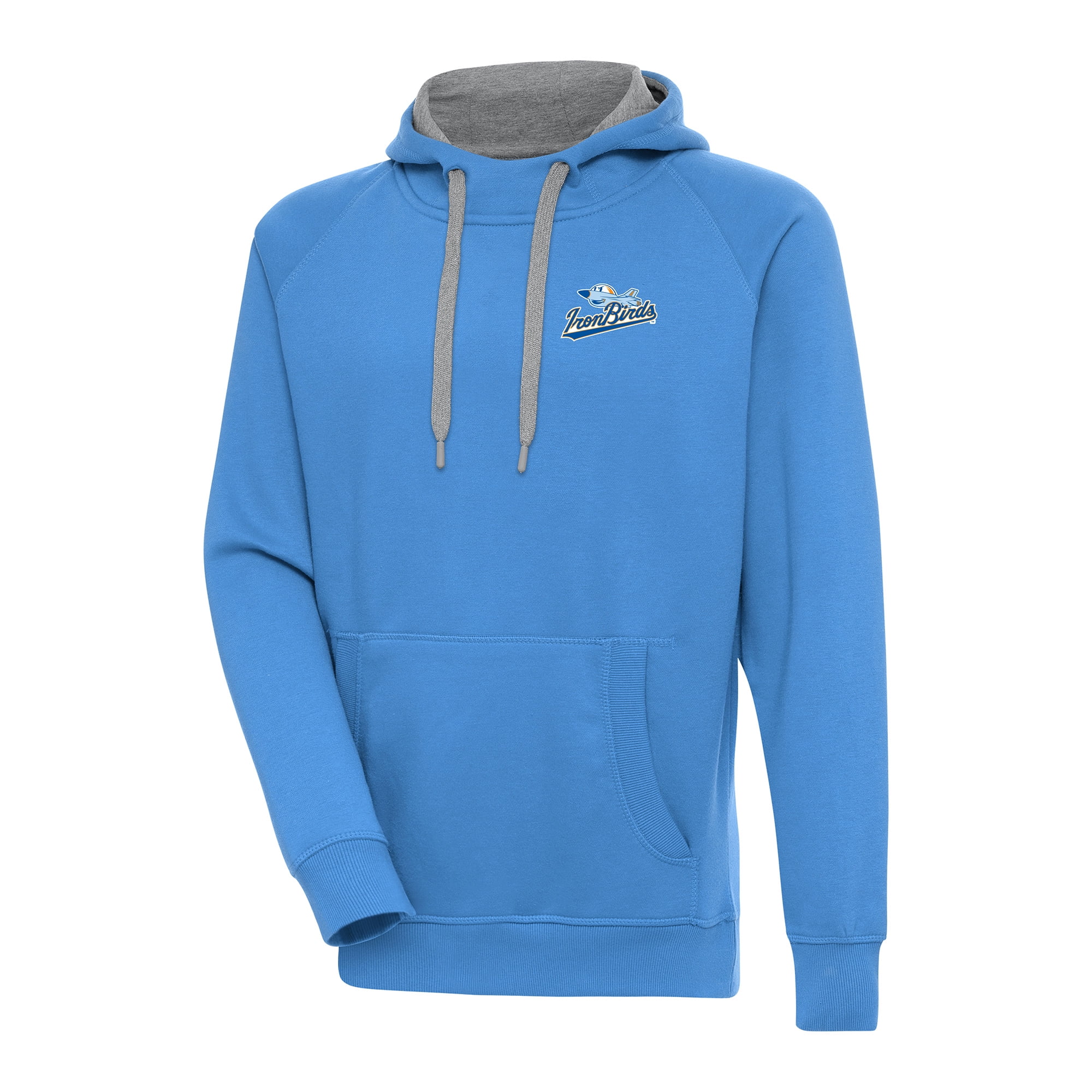 Men's Antigua Powder Blue Aberdeen IronBirds Victory Pullover Hoodie ...