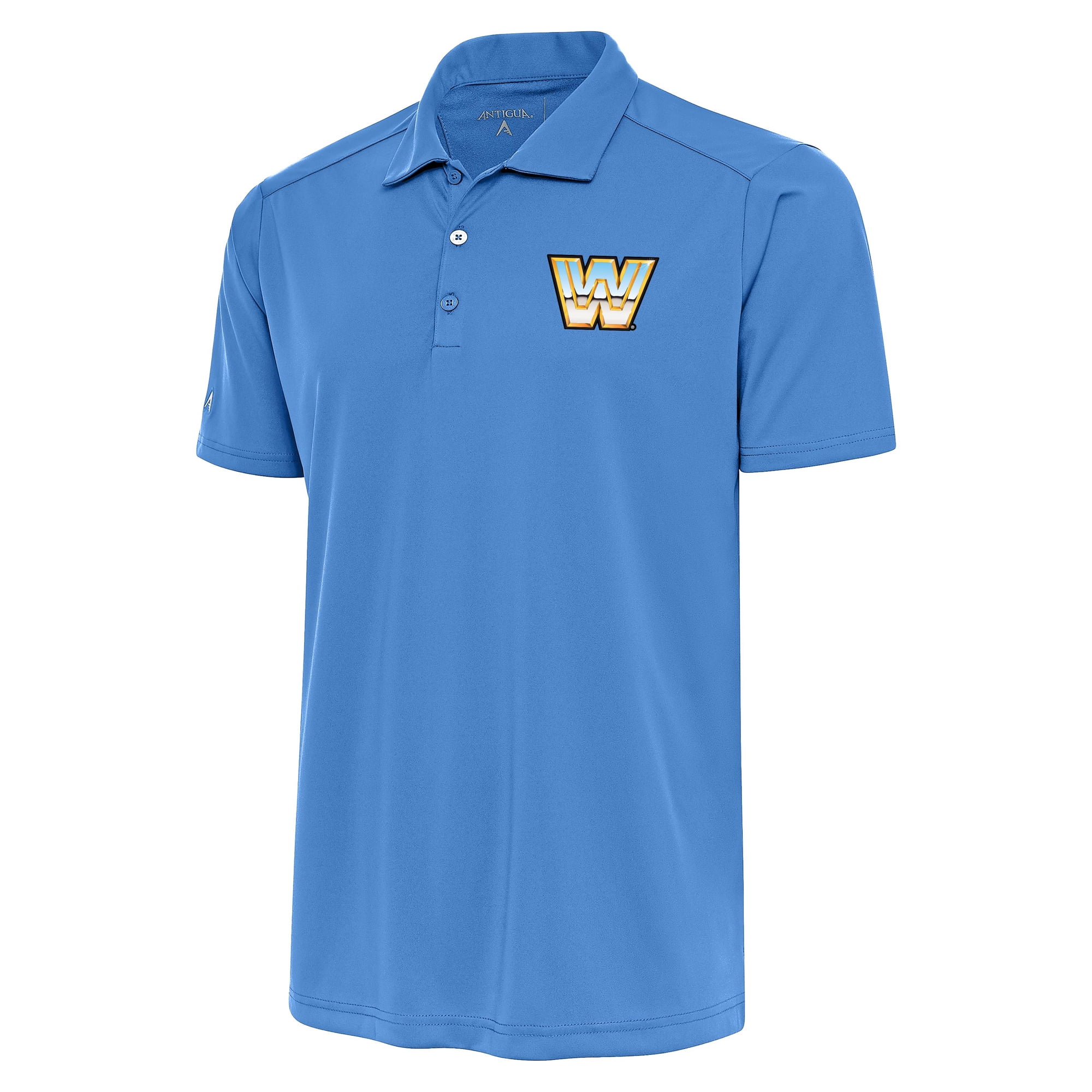Men's Antigua Powder Blue WWE Tribute Polo - Walmart.com