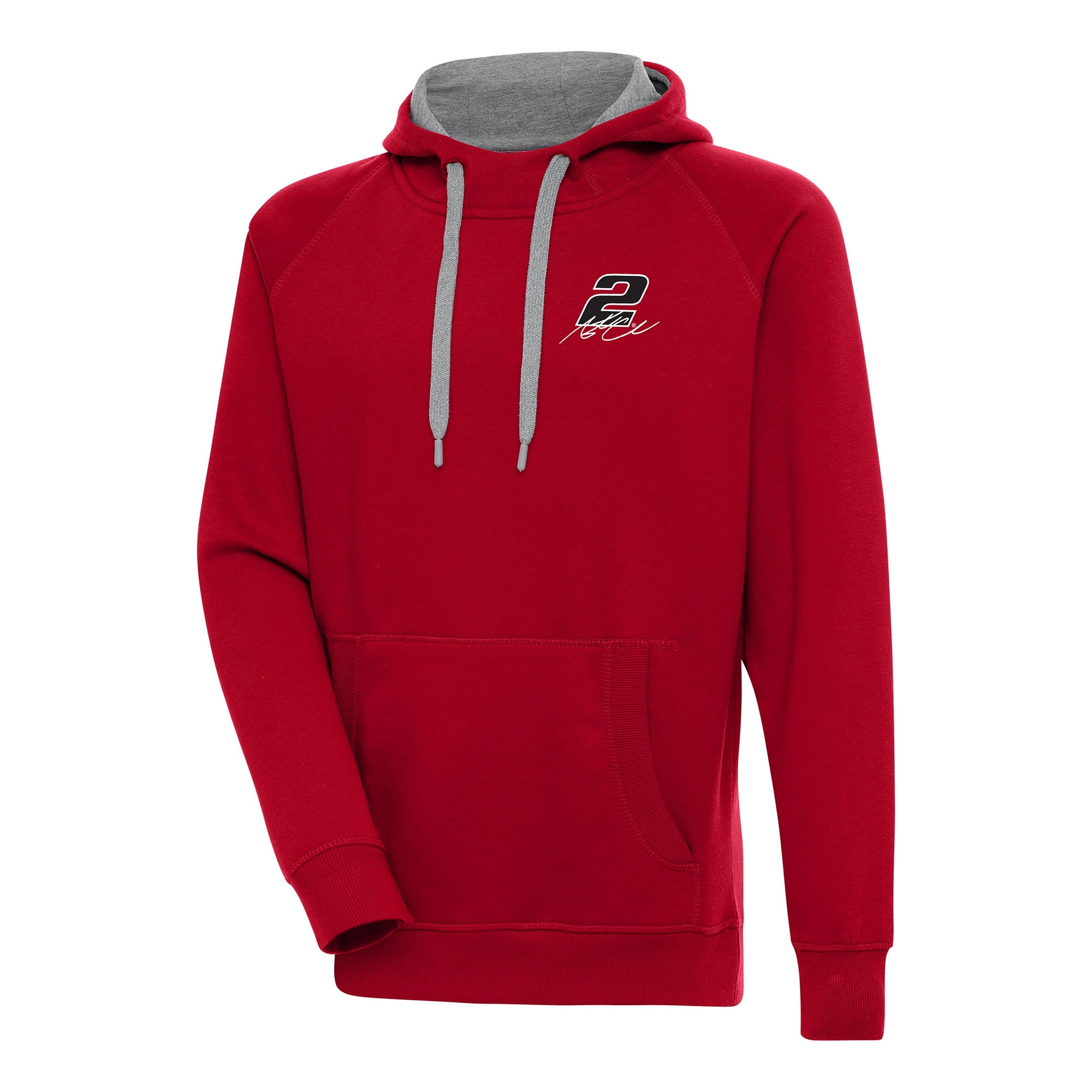 Men's Antigua Red Austin Cindric Victory Pullover Hoodie - Walmart.com