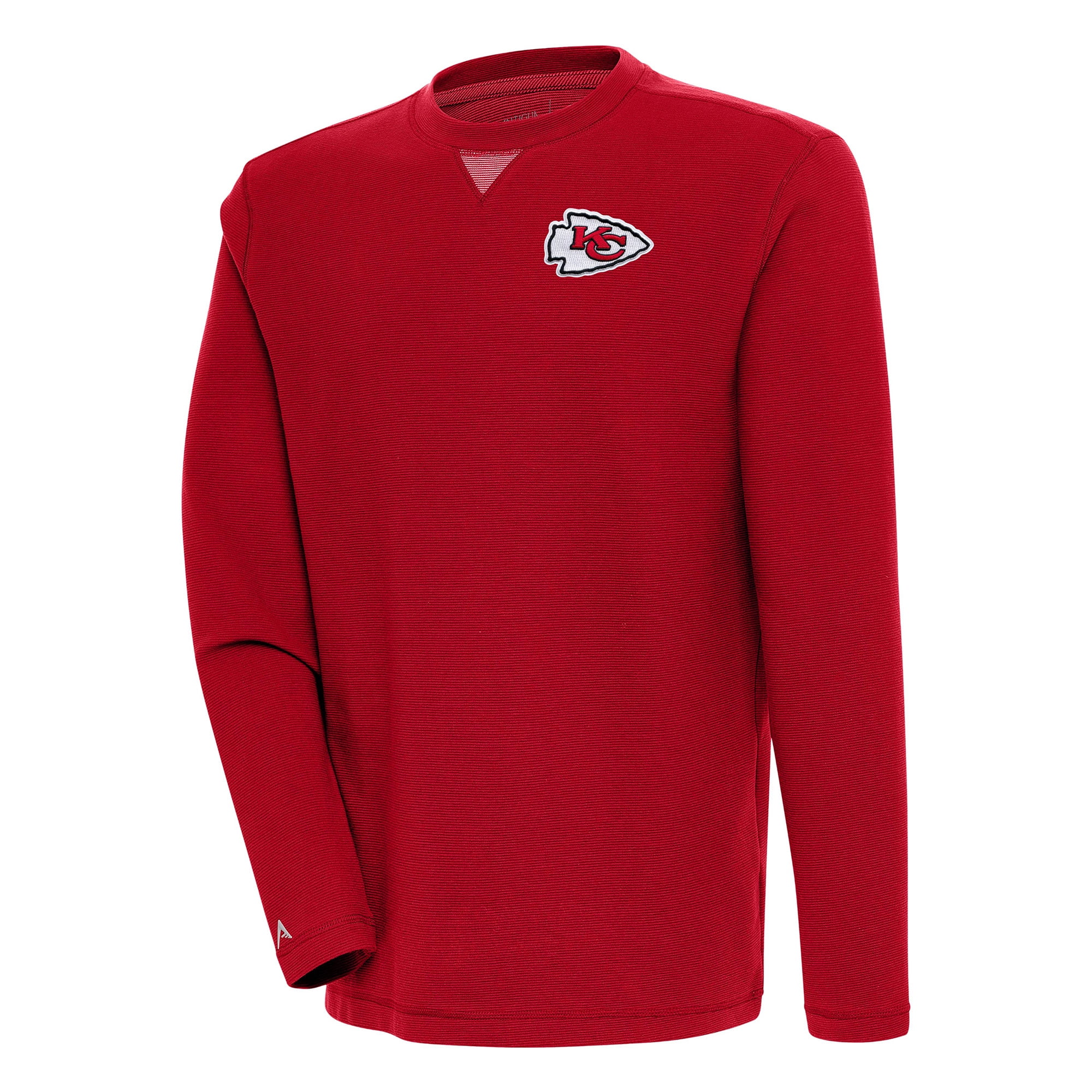 Men's Antigua Red Kansas City Chiefs Flier Bunker Pullover Sweatshirt ...