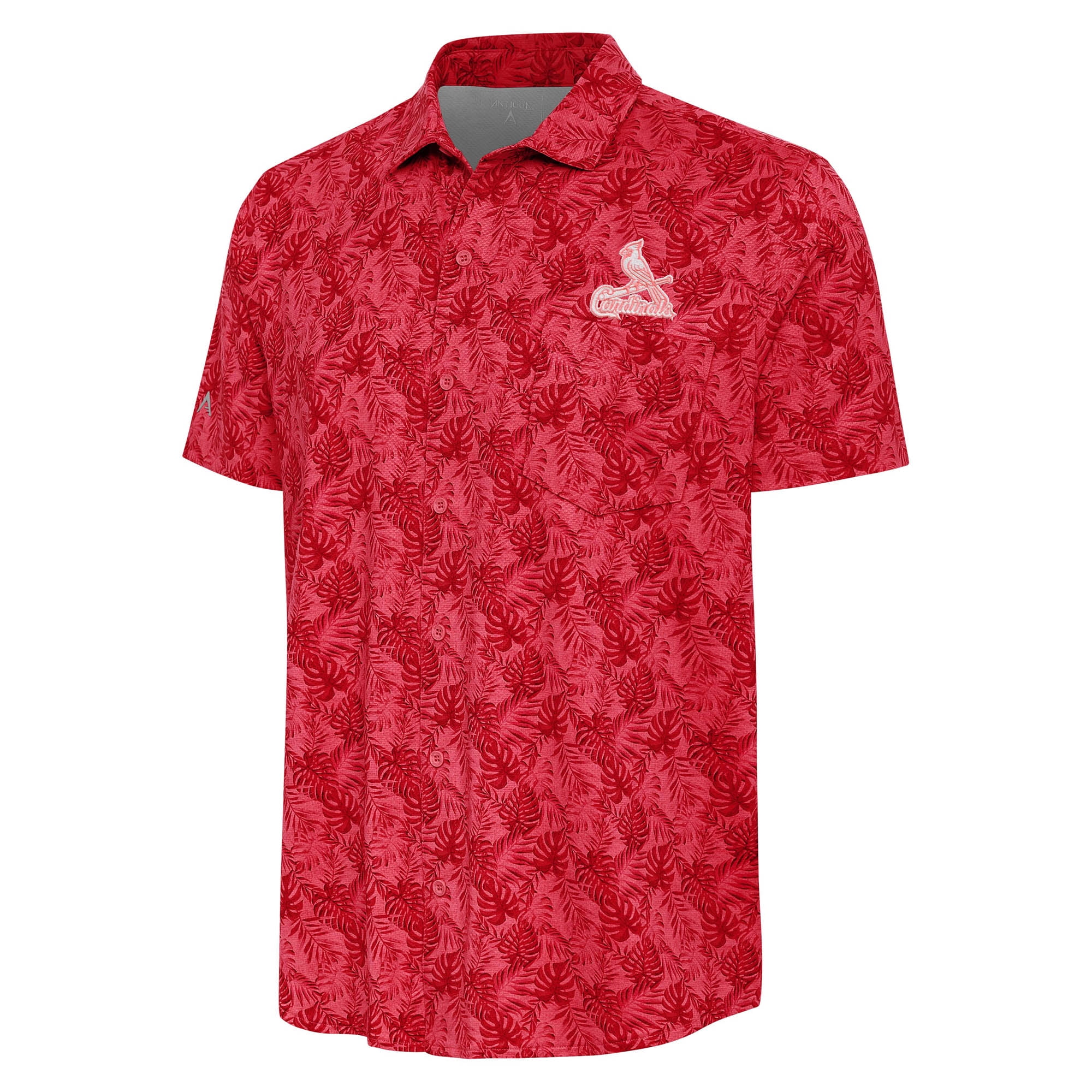 Men's Antigua Red St. Louis Cardinals Resort Button-Up Shirt - Walmart.com