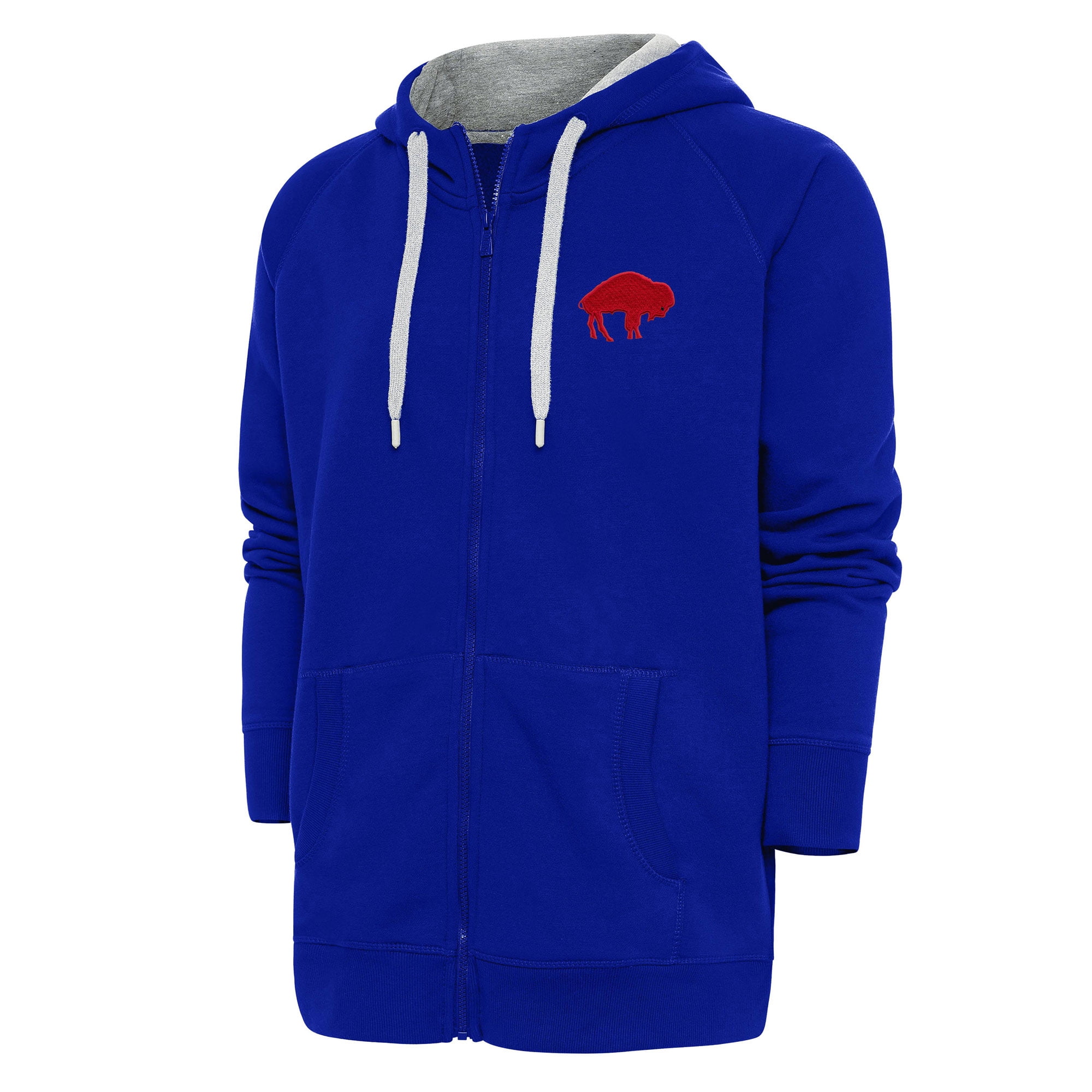 Men's Antigua Royal Buffalo Bills Throwback Logo Victory Full-Zip ...